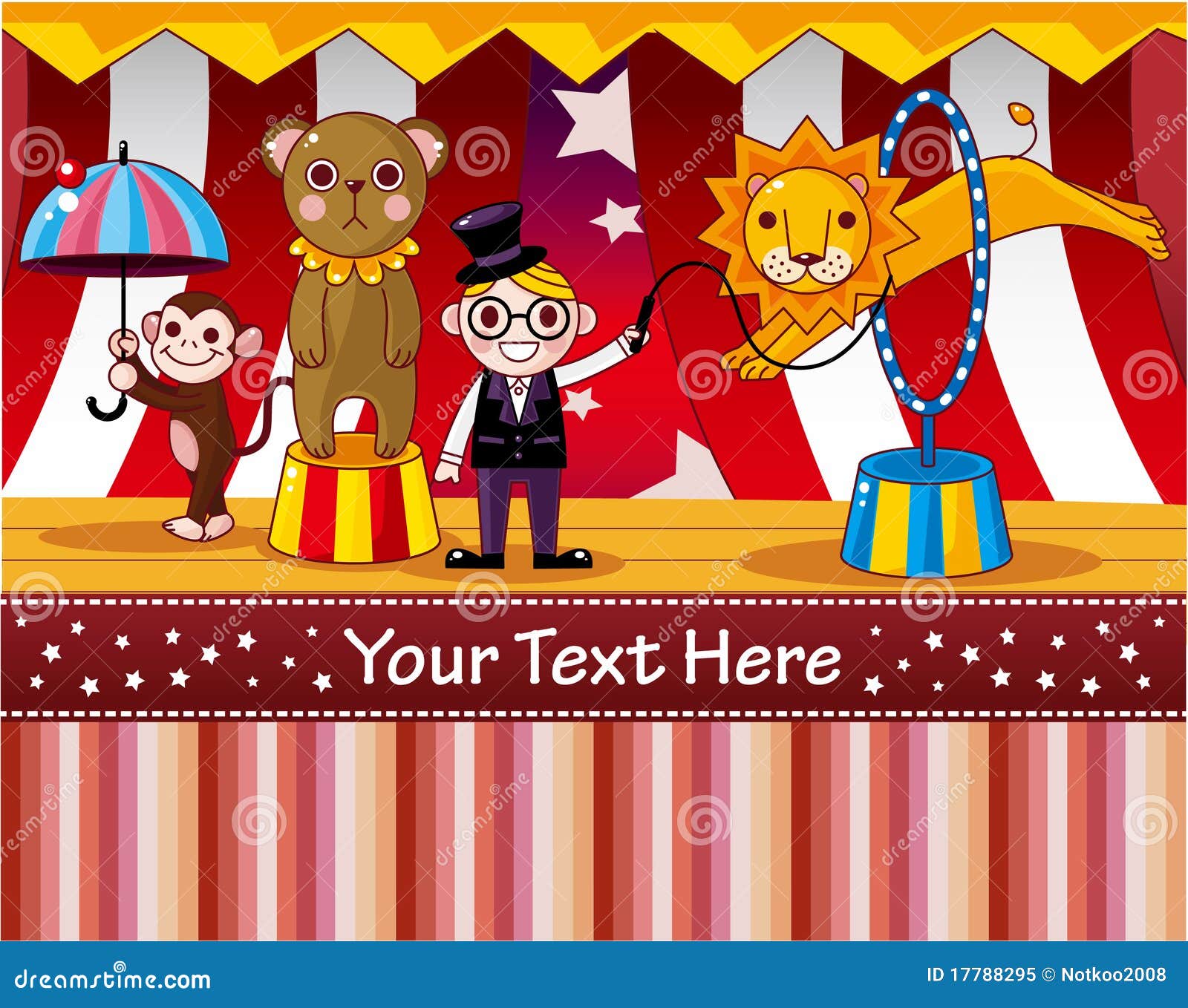 Cartoon Circus Characters. Circus Performers Set Stock Image ...