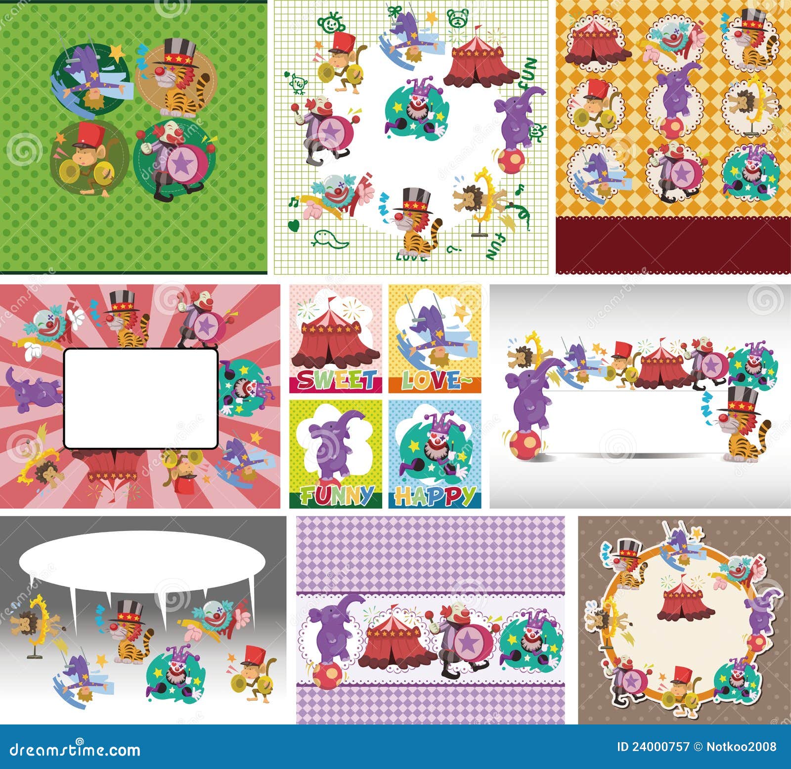 Circus Card With Snake Charmer Cartoon Vector | CartoonDealer.com #89697635