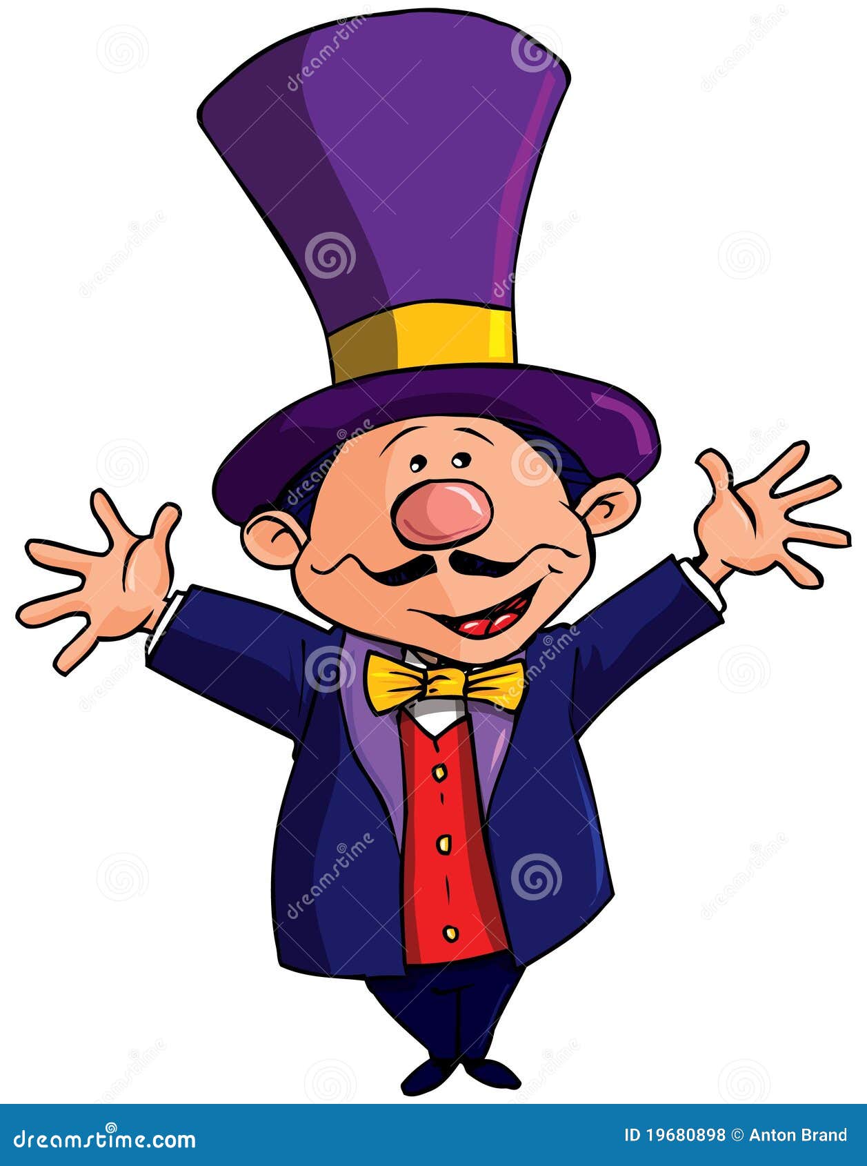 Circus Ringmaster Hat Clipart Outline