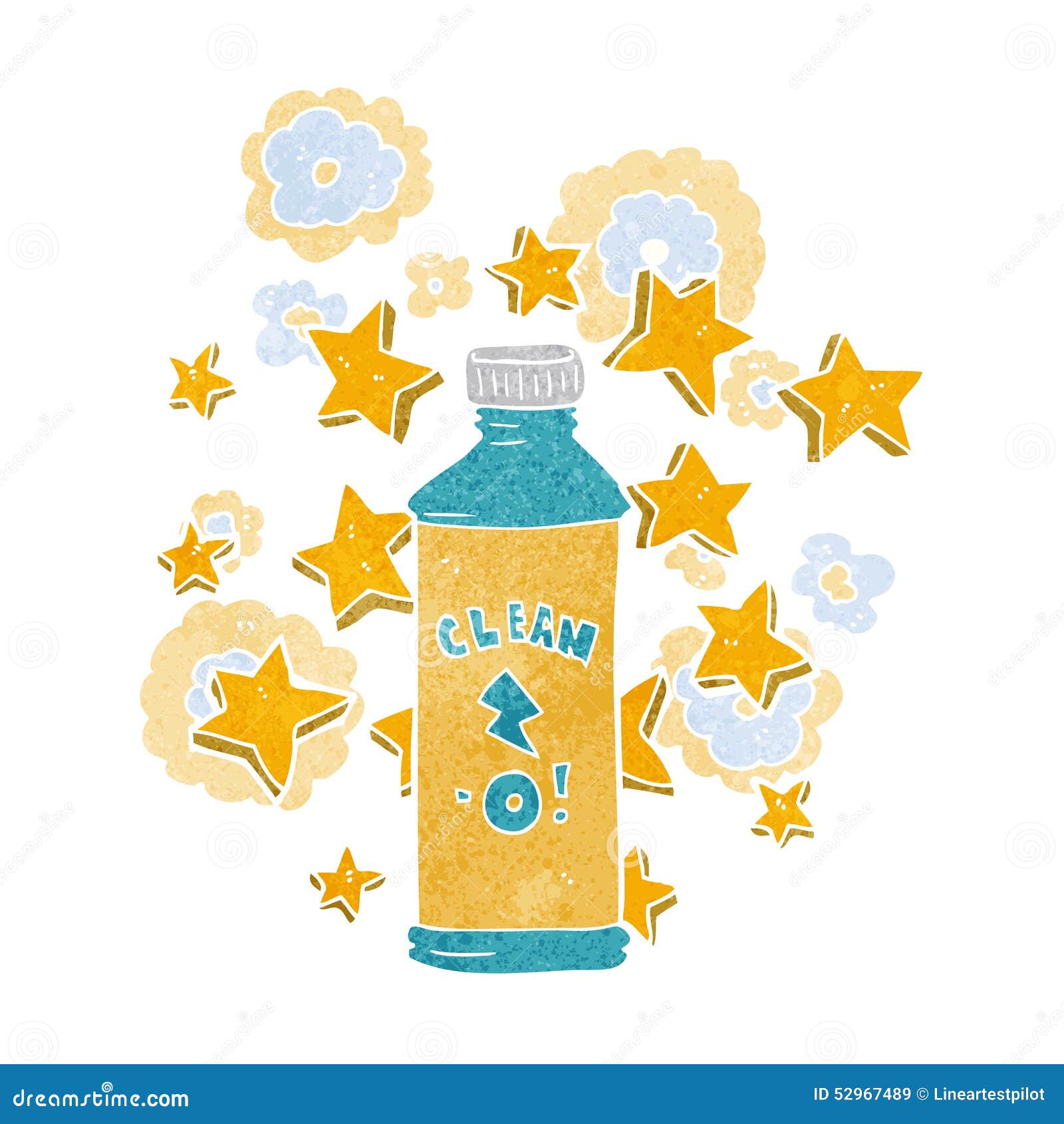 Cartoon cleaning liquid stock illustration. Illustration of liquid ...