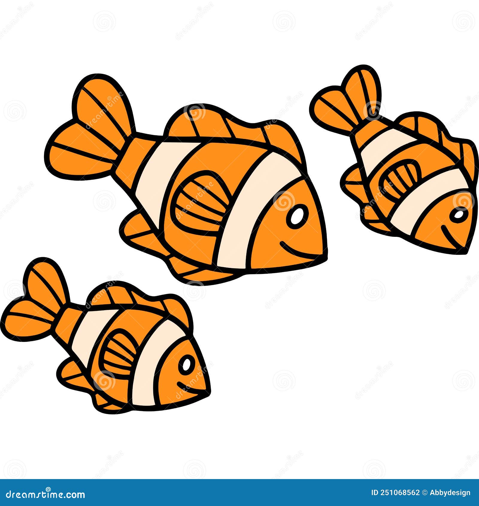 Fish Cartoon Colored Clipart Illustration Stock Vector - Illustration ...