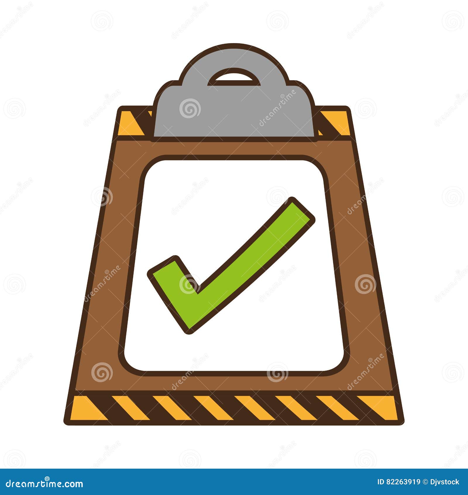 Cartoon Man With Clipboard Vector Illustration