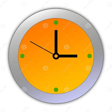 Cartoon Clock [04] stock illustration. Illustration of alarm - 3662828