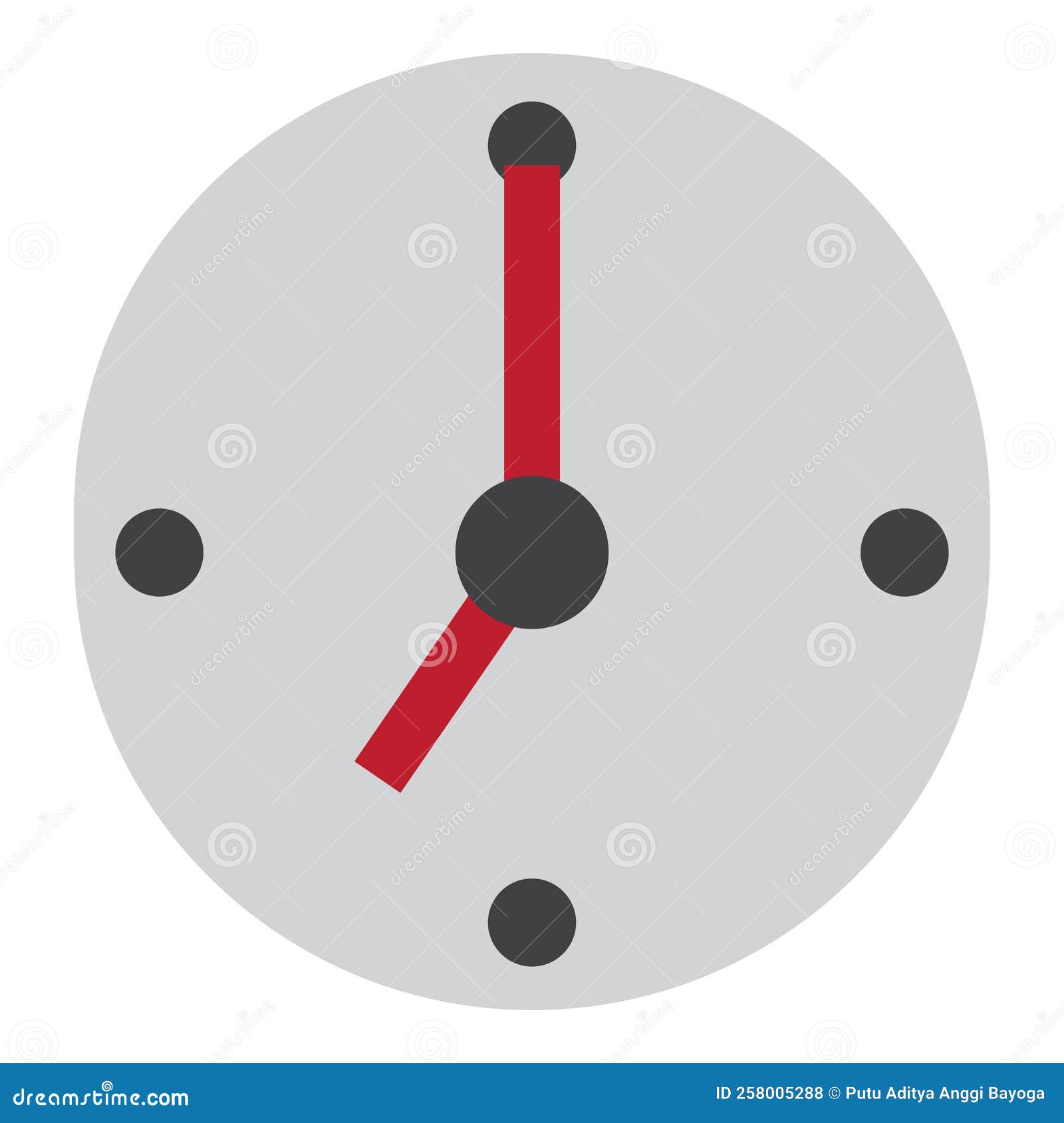Cartoon clock stock vector. Illustration of design, logo - 258005288