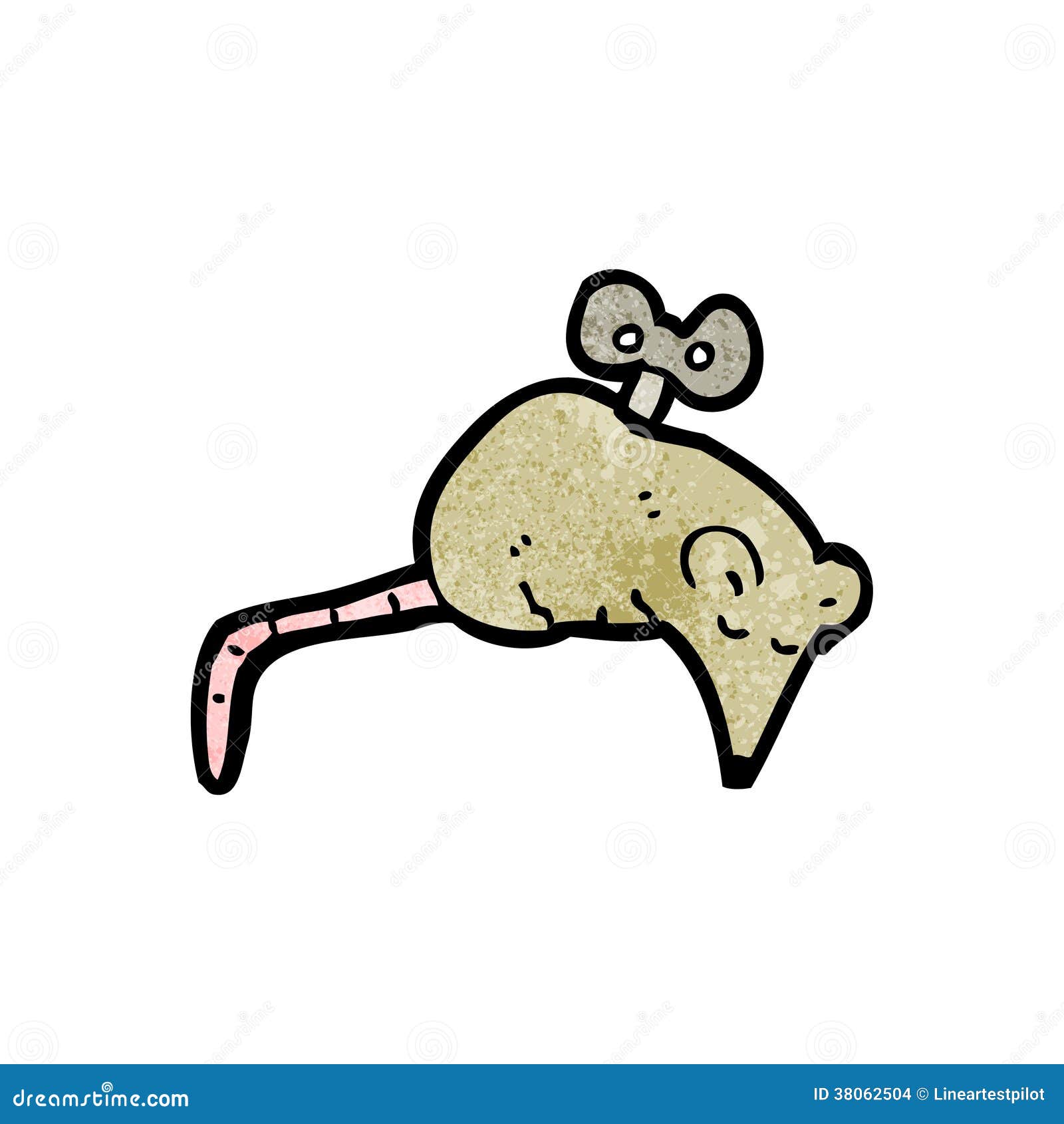 Cartoon clockwork mouse stock vector. Illustration of drawing - 38062504