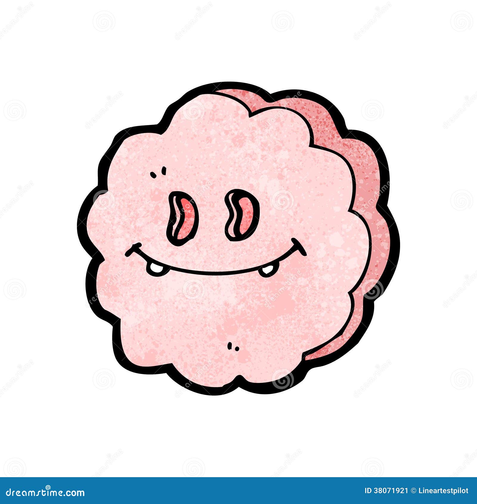 Cartoon cloud face stock illustration. Illustration of traditional ...