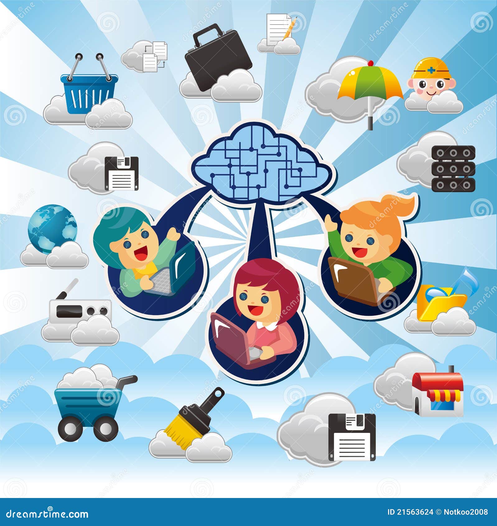 Cloud Network Maintenance Line Icon. Wrench And Screwdriver With Cloud ...