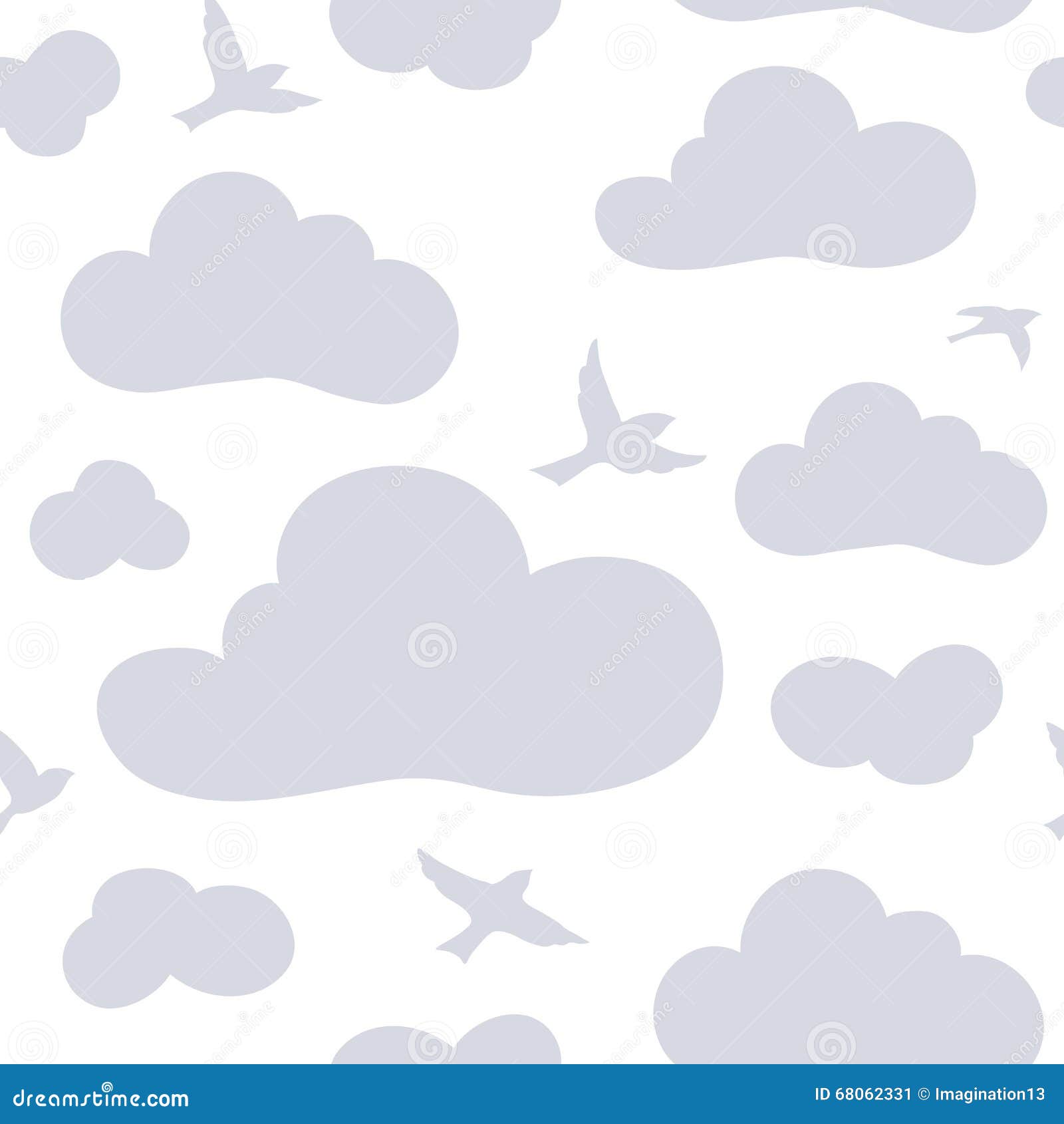 Clouds & Birds Sprite Sheet Cartoon Vector | CartoonDealer.com #229315871