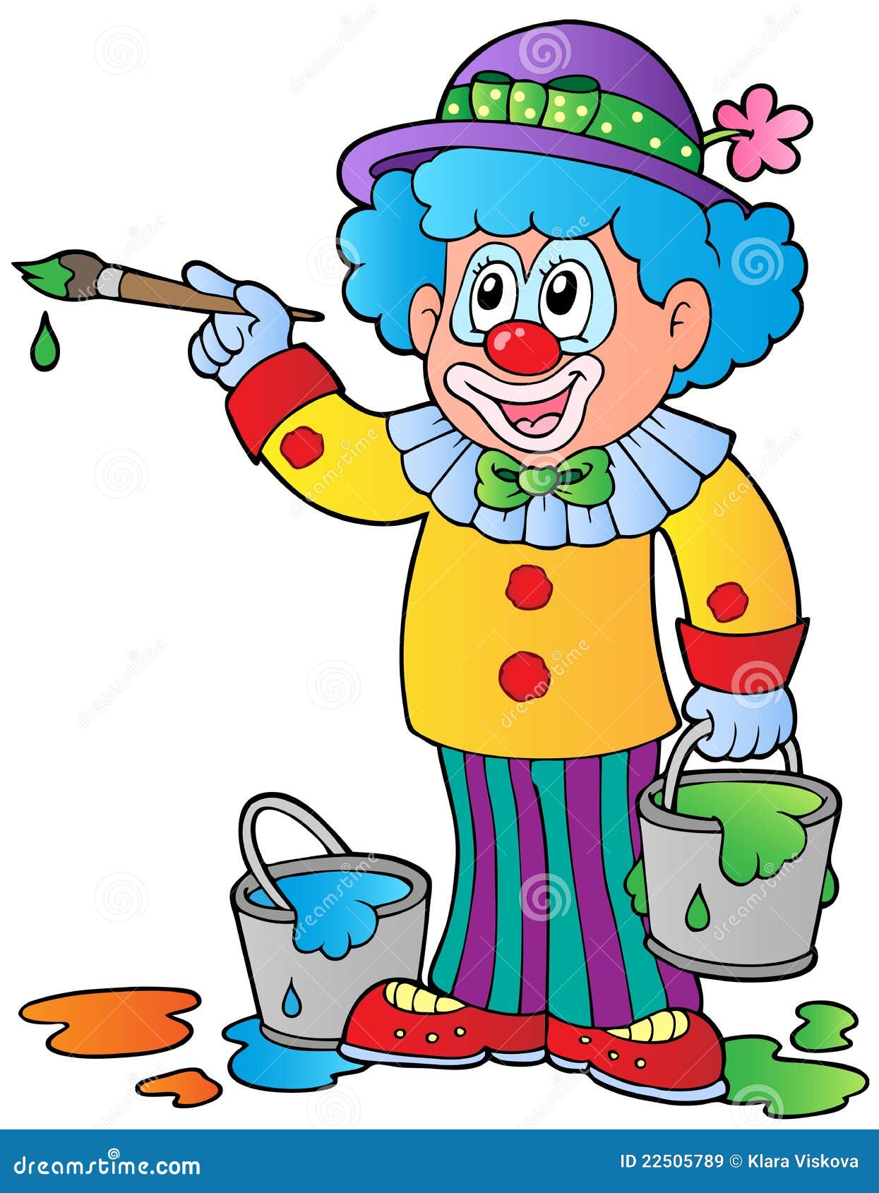 Cartoon Clown Fish Black Silhouette Vector Illustration | CartoonDealer ...