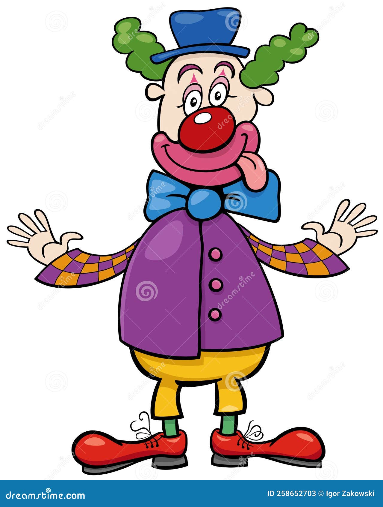 Clown Performer Characters Set Cartoon Vector | CartoonDealer.com ...