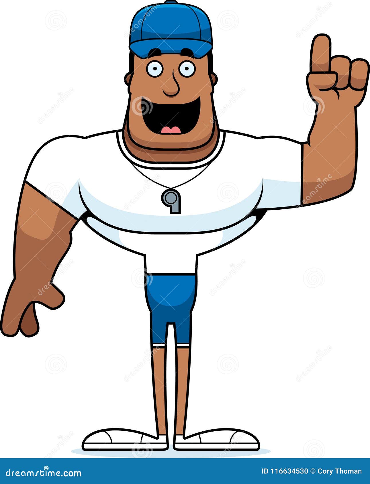 Cartoon Coach Idea stock vector. Illustration of idea - 116634530