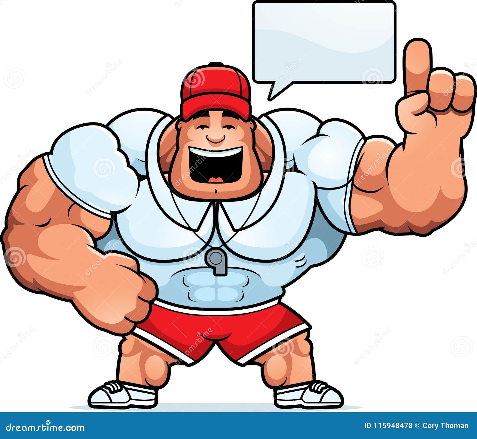 Cartoon Coach Talking stock vector. Illustration of vector - 115948478