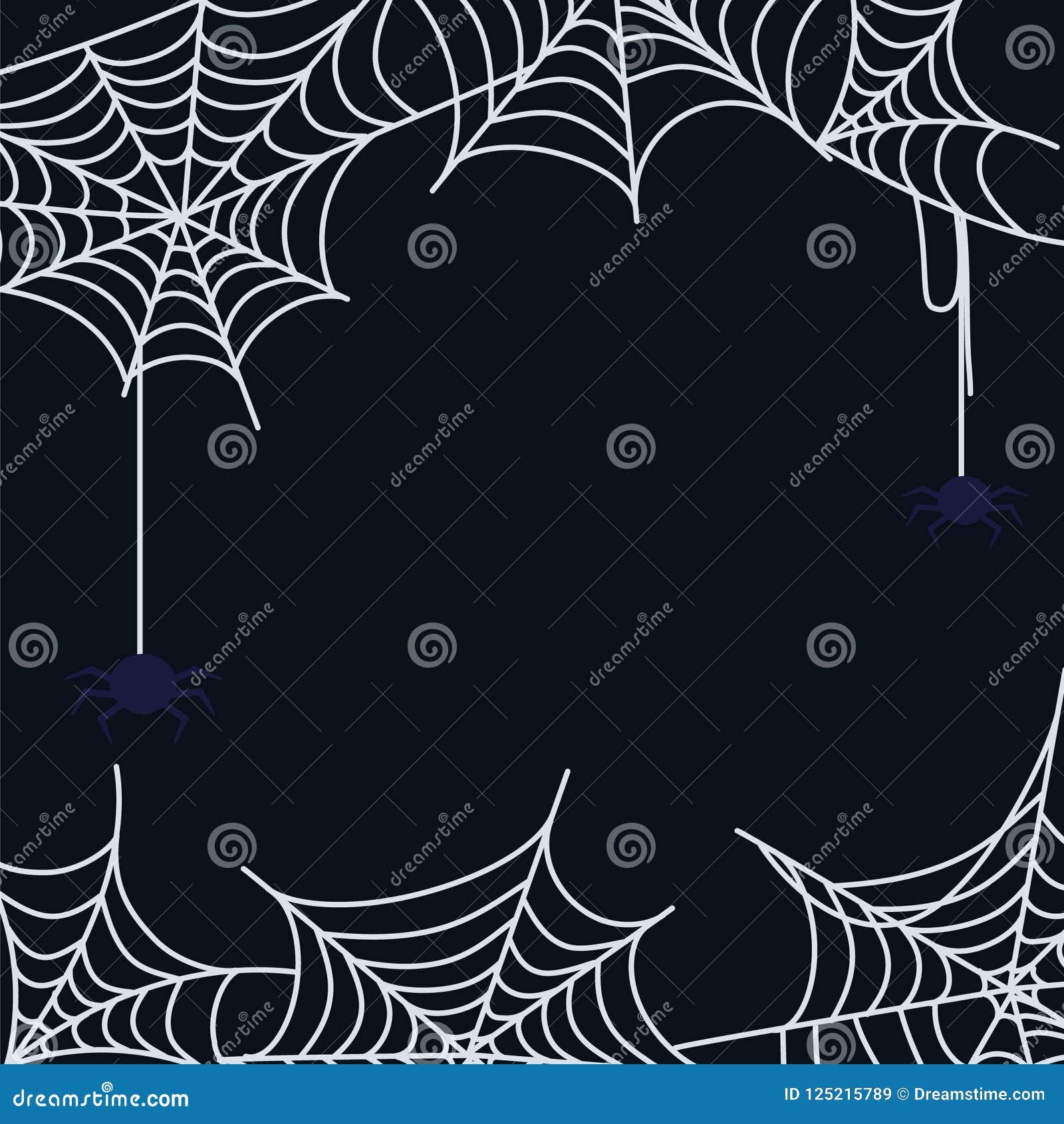 Cartoon Cobweb Set stock vector. Illustration of sticky - 125215789