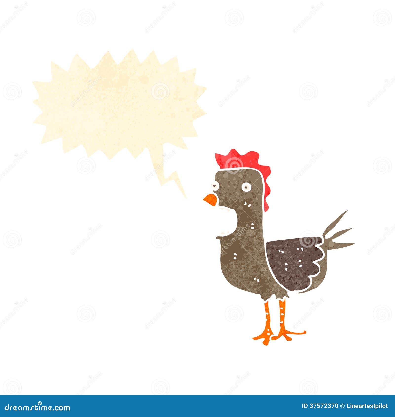 Cartoon cockerel stock vector. Illustration of textured - 37572370