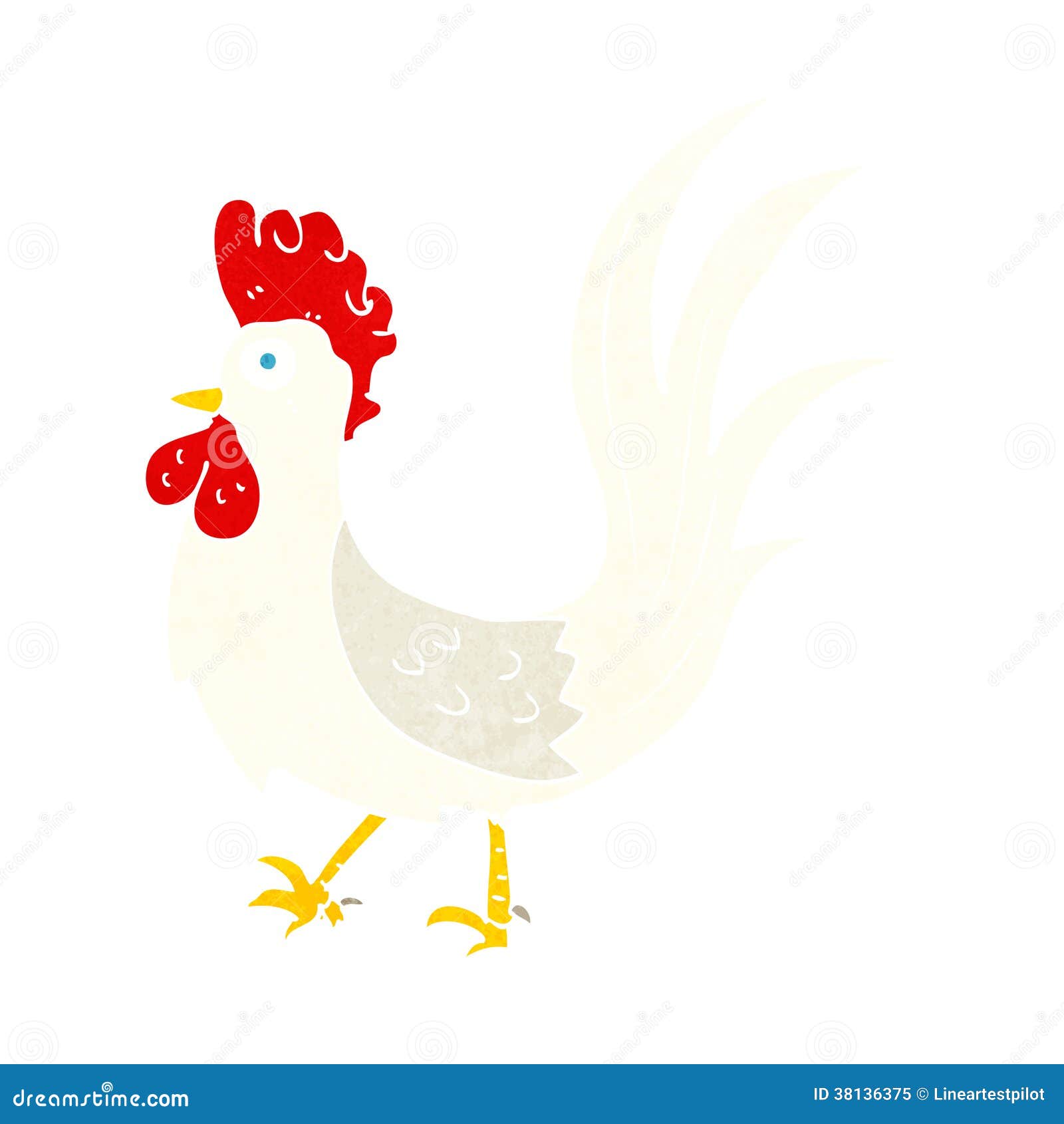 Cartoon cockerel stock illustration. Illustration of rooster - 38136375