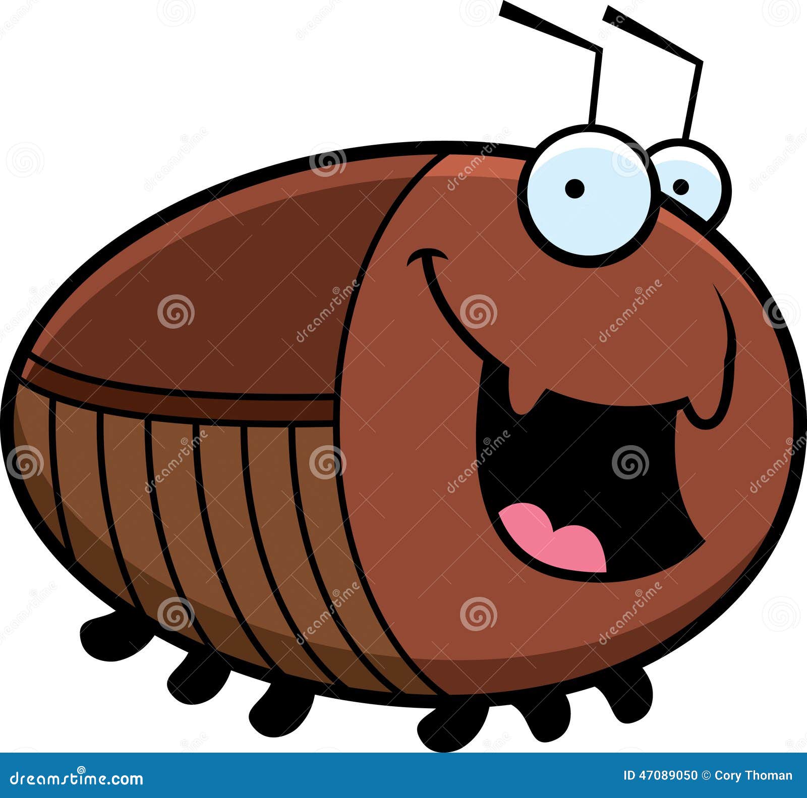 Cartoon Cockroach Smiling stock vector. Illustration of roach - 47089050