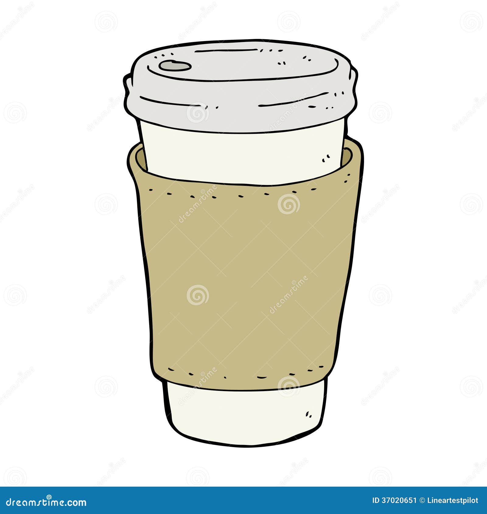 Cartoon coffee cup stock vector. Illustration of design - 37020651
