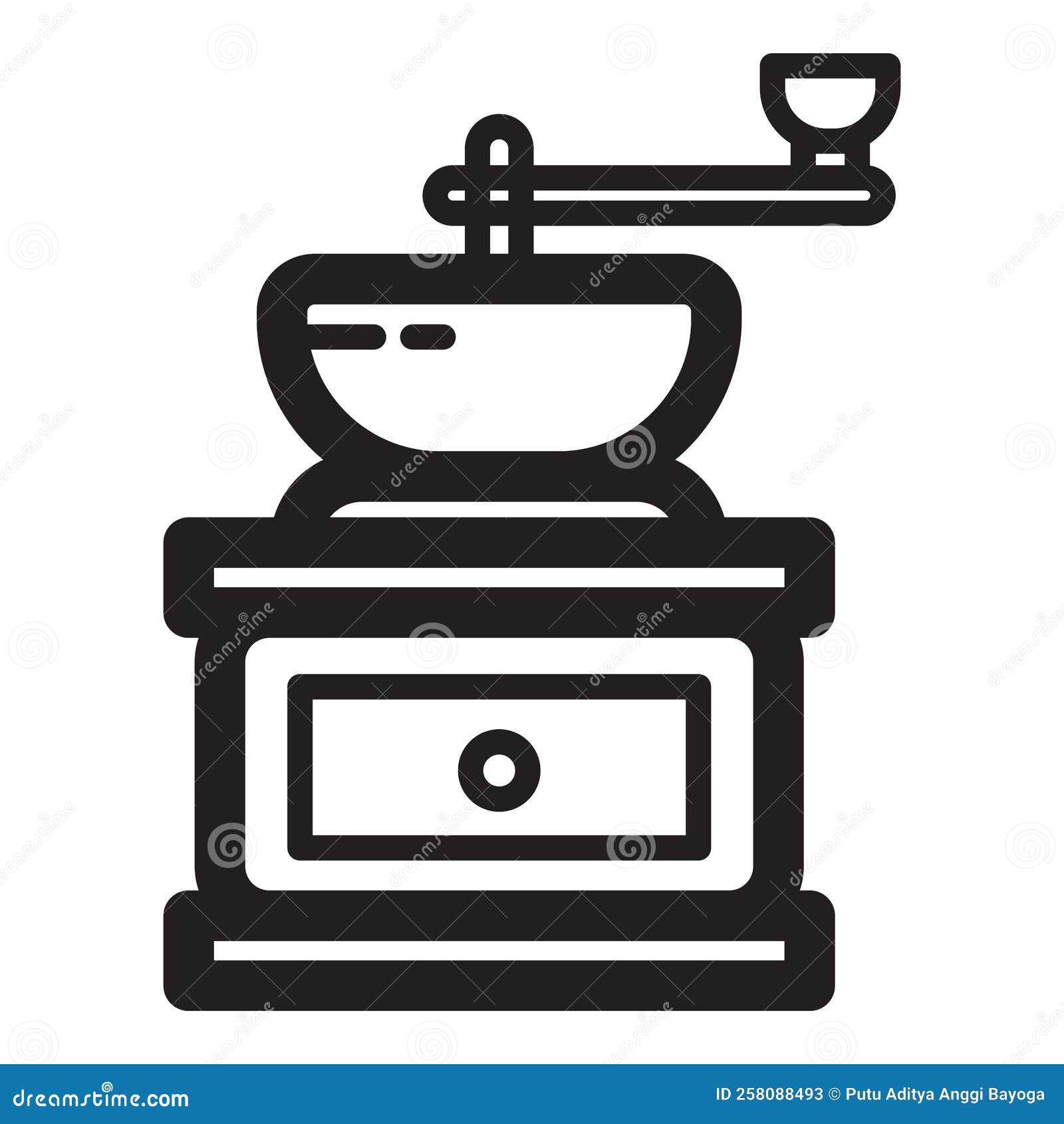Cartoon coffee grinder stock vector. Illustration of cartoon - 258088493