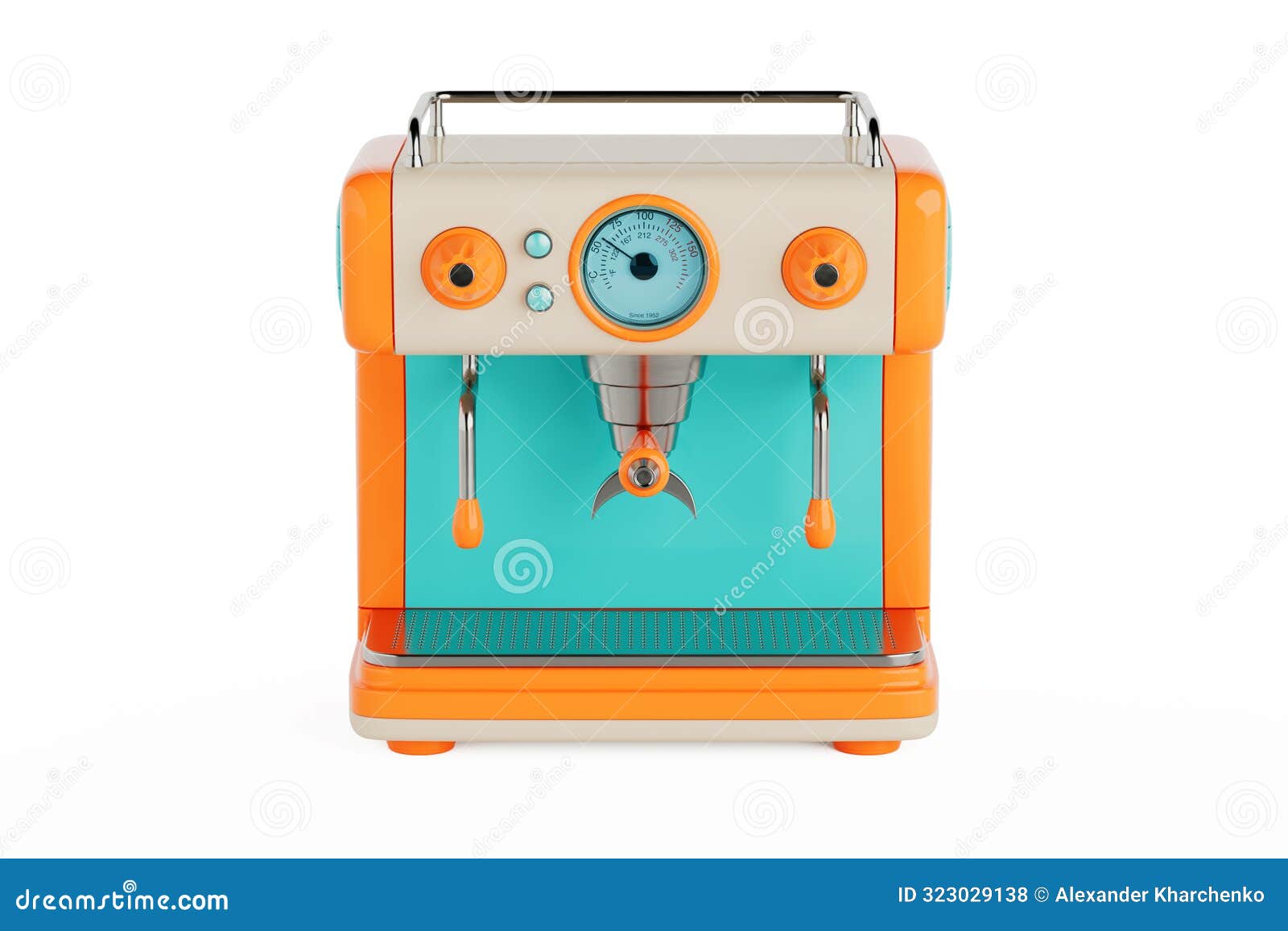 Cartoon Coffee Machine Appliance Icon Minimal Style. 3d Rendering Stock ...