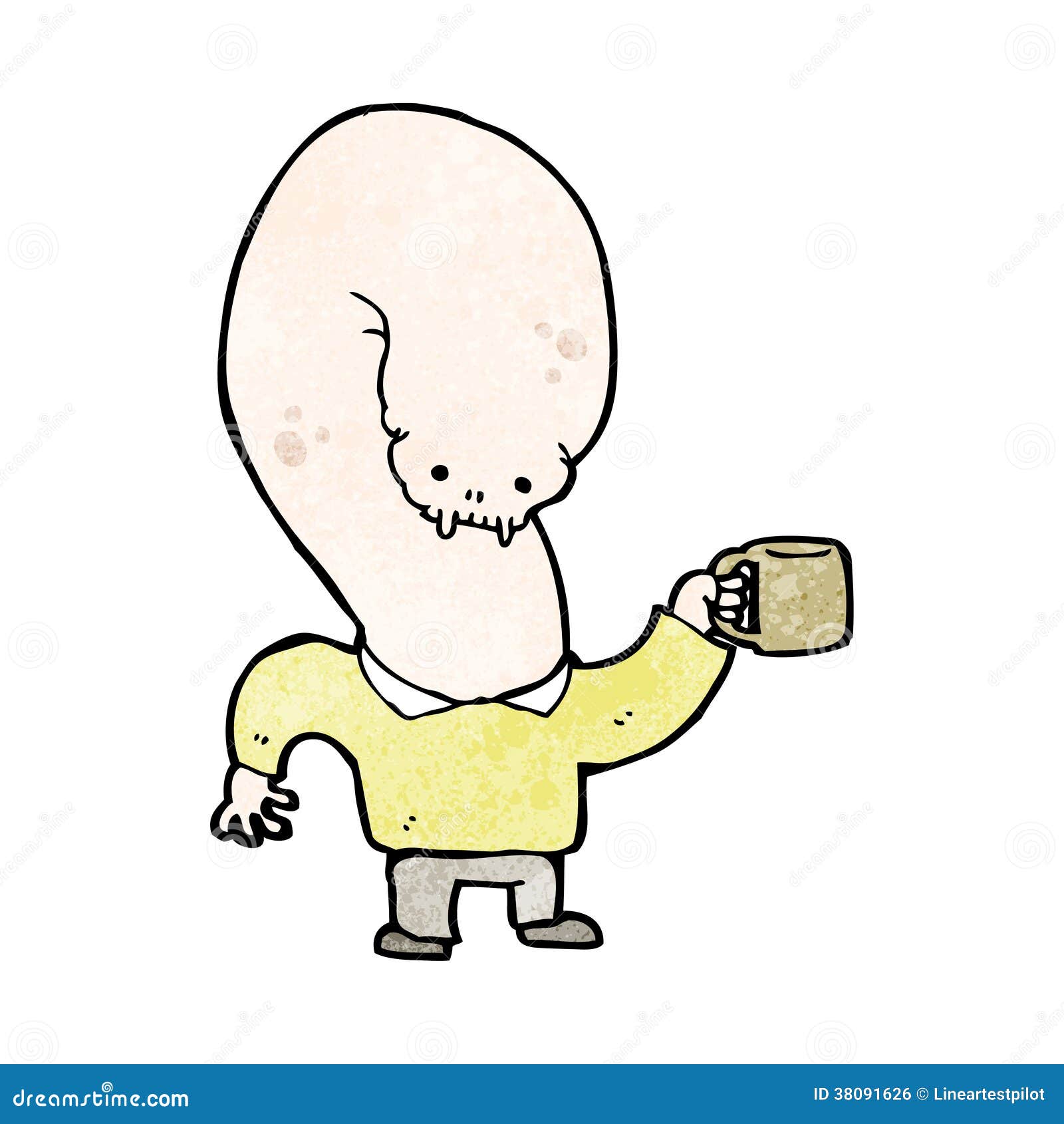 Cartoon coffee monster stock vector. Illustration of monster - 38091626