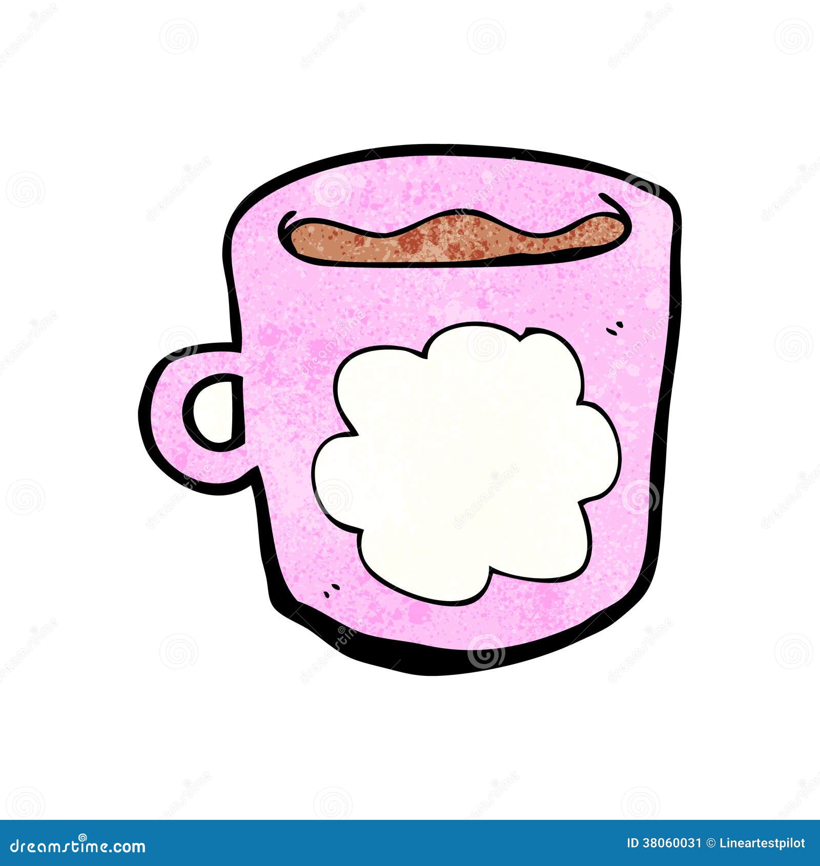 Cartoon coffee mug stock vector. Illustration of cute - 38060031