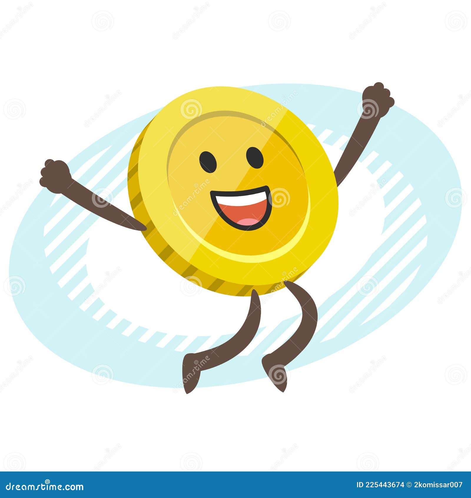 Cartoon Coin Animation Sprites. Gold And Silver Coins Flip And Rotate ...