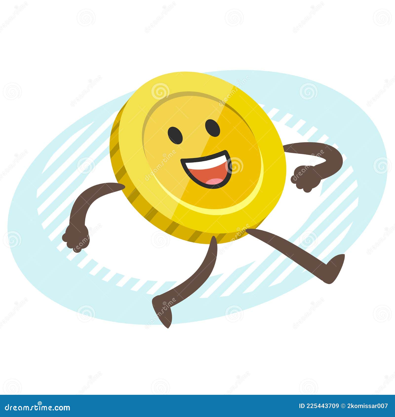 Cartoon Coin Animation Sprites. Gold And Silver Coins Flip And Rotate ...