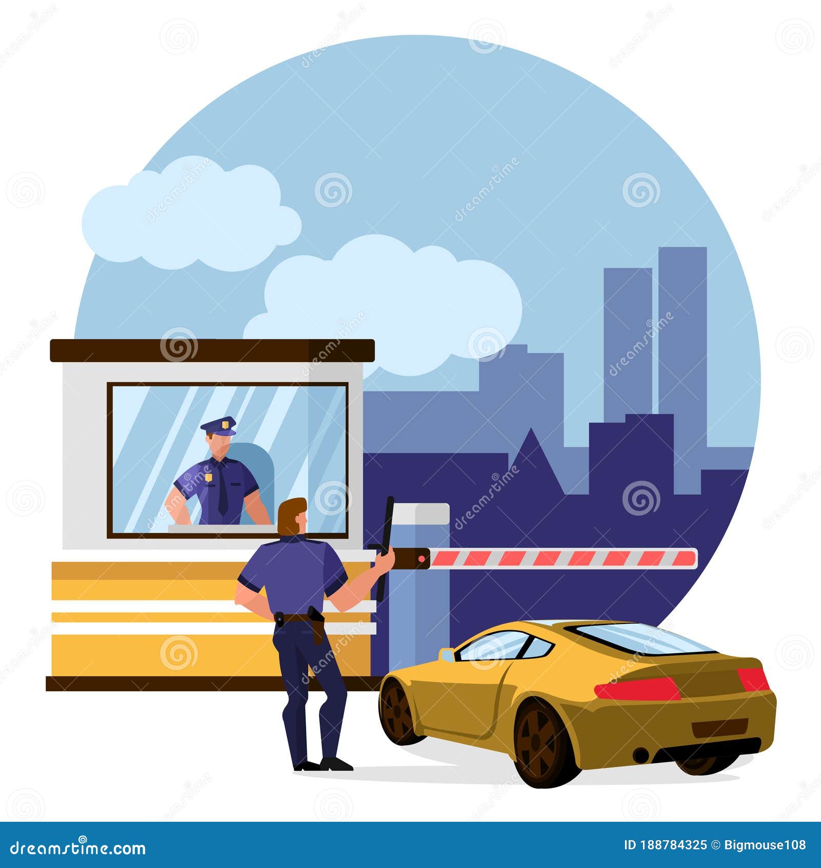 Toll Booth Icon Cartoon Vector | CartoonDealer.com #105769043 Toll Booth Icon Cartoon Vector | CartoonDealer.com #105769043