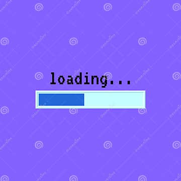 Cartoon Color Progress Loading Bar Sign UI Button. Vector Stock Vector ...