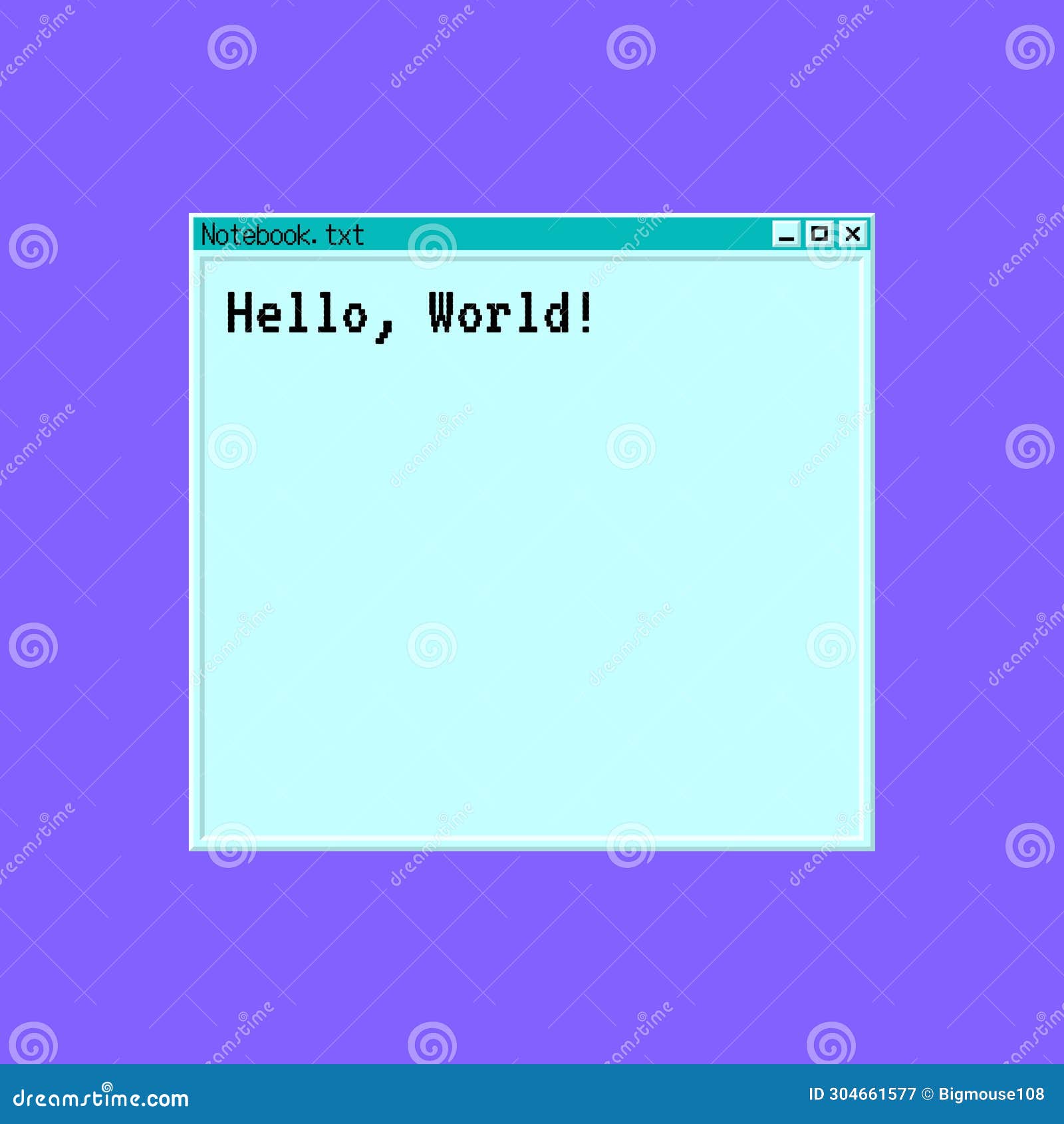 Cartoon Color Retro Opened Application Window. Vector Stock Vector ...