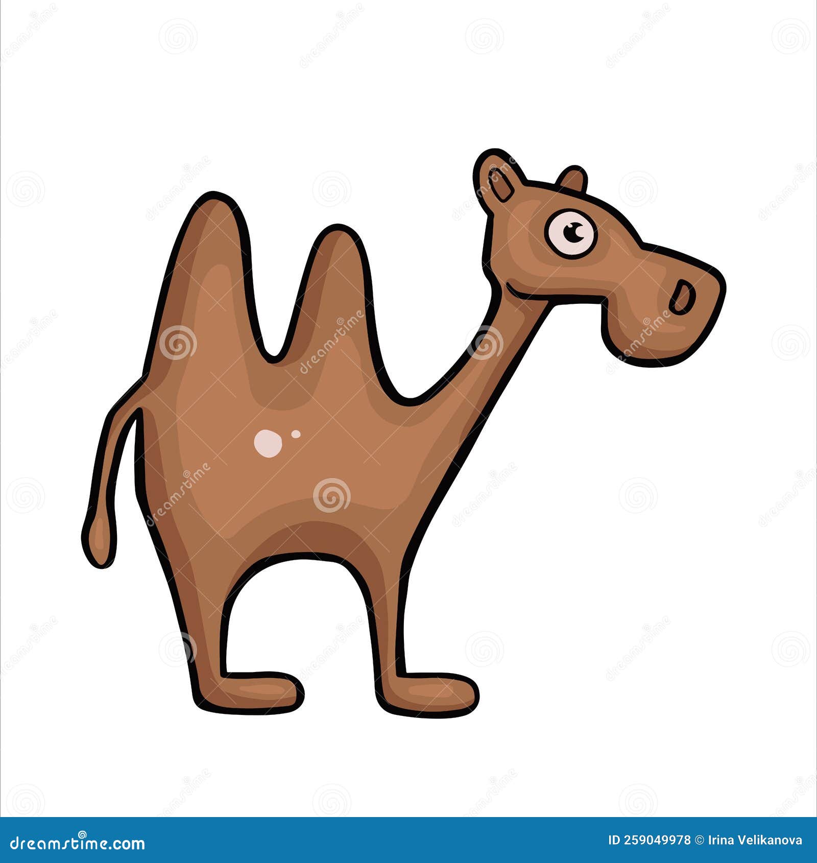 Cartoon Colored Camel and Vector Animal Illustration Stock Vector ...