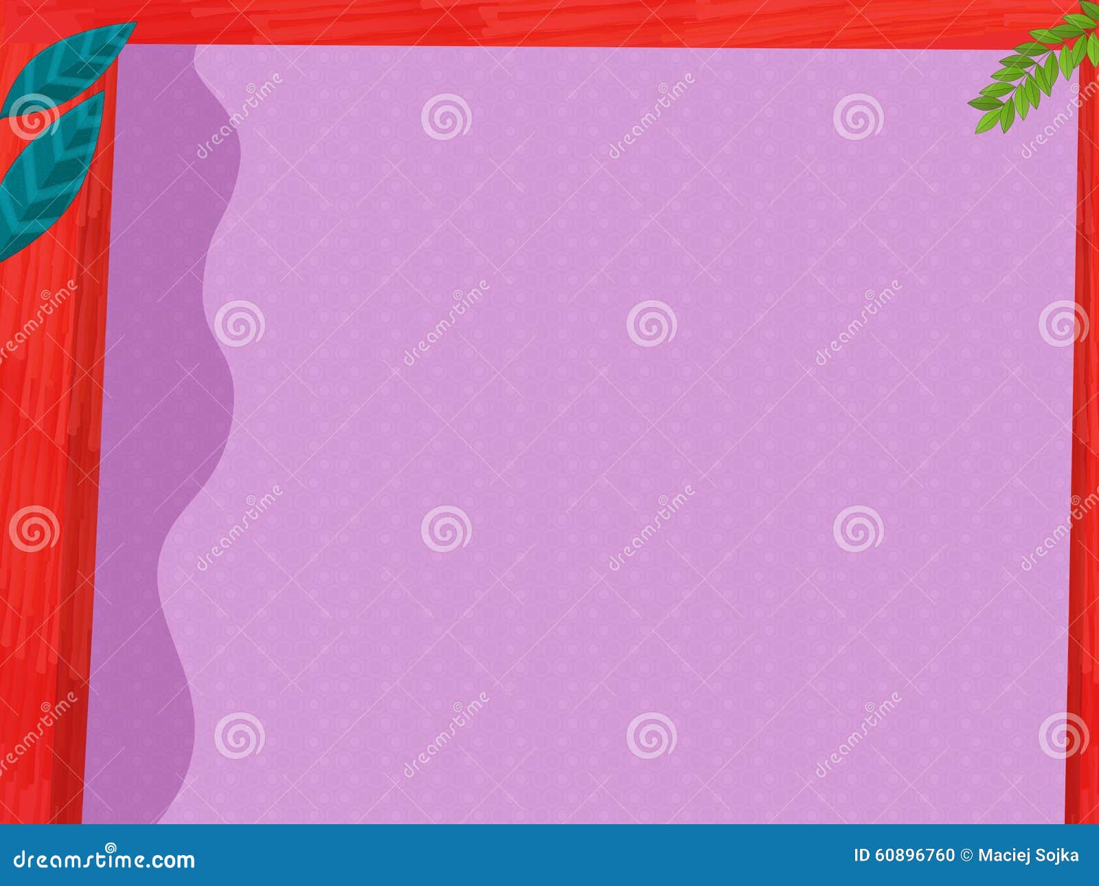 Cartoon Colorful Frame for Different Usage Stock Illustration ...