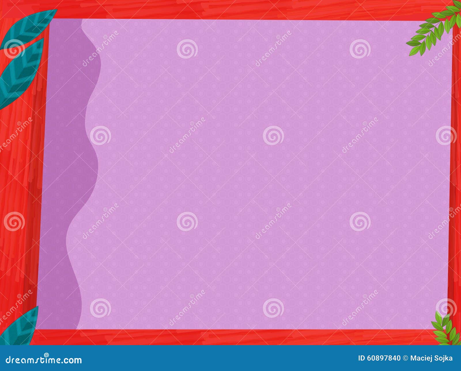 Cartoon Colorful Frame for Different Usage Stock Illustration ...