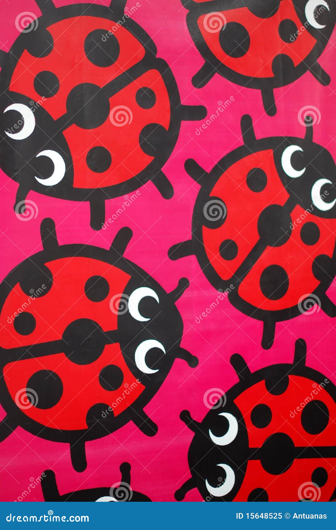 Cartoon colorful ladybugs stock image. Image of comic - 15648525