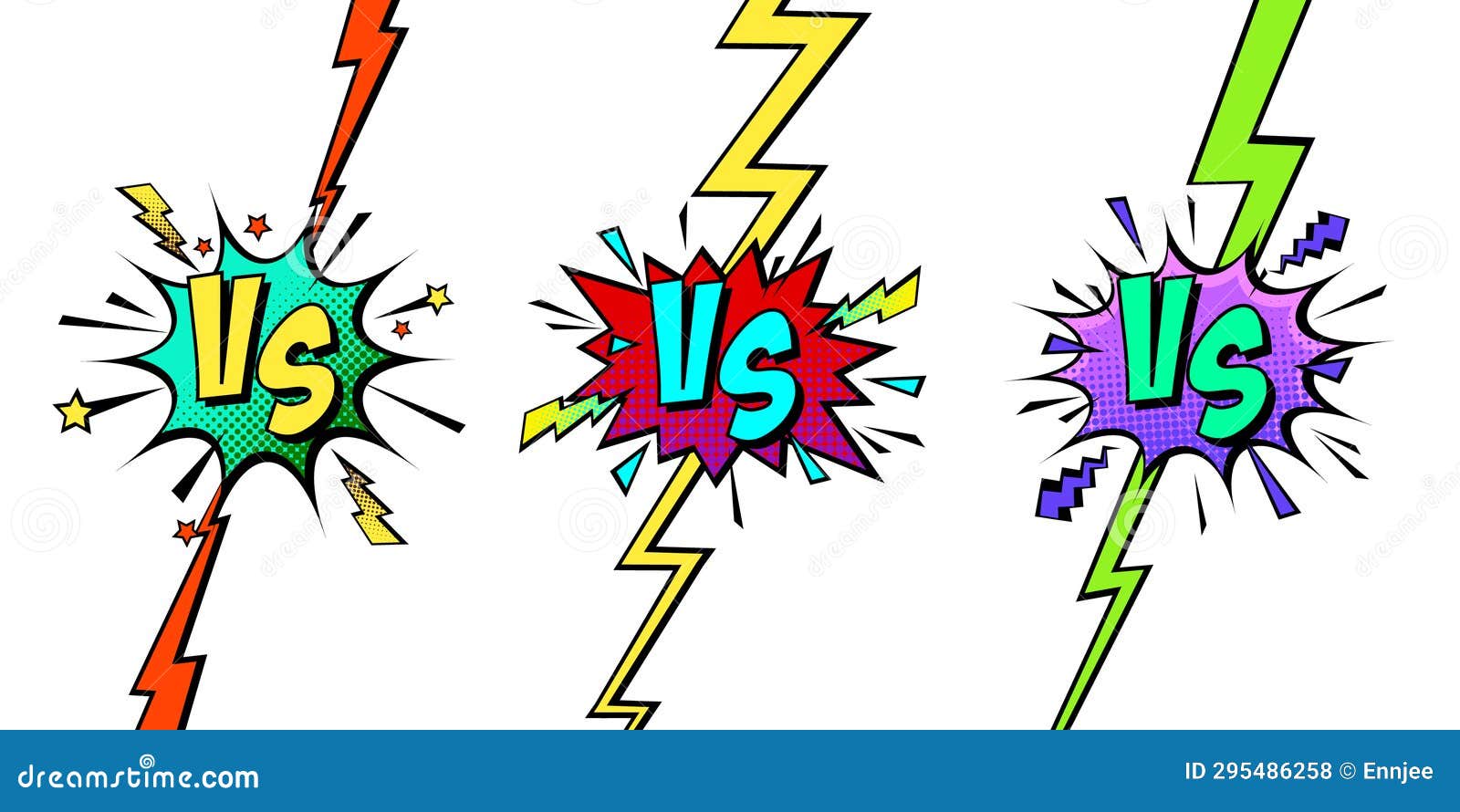 Cartoon Comic Background. Vs, Fight Versus. Comics Book Colorful ...