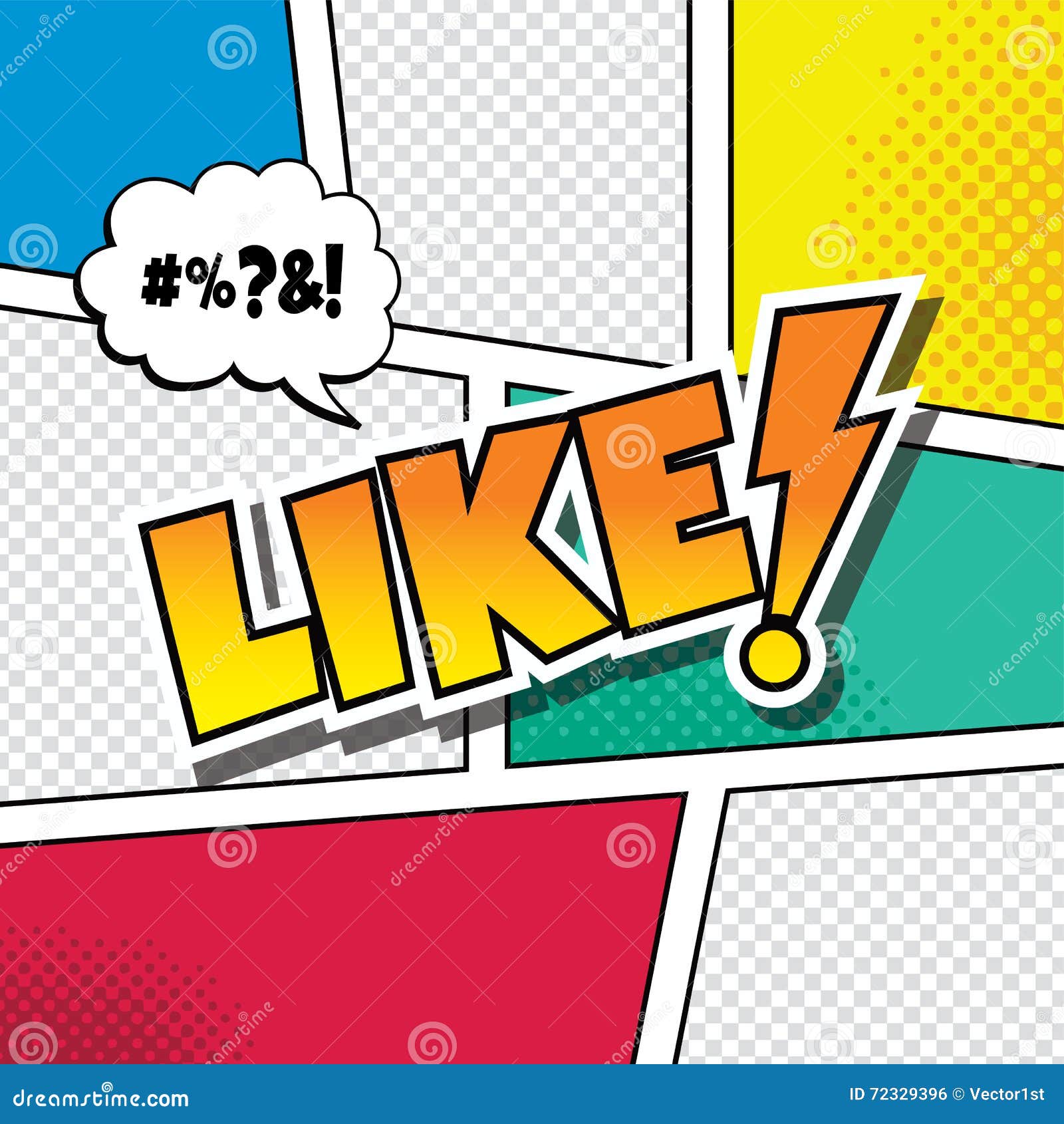 Cartoon Comic Book Template Stock Vector - Illustration of humor, cloud ...