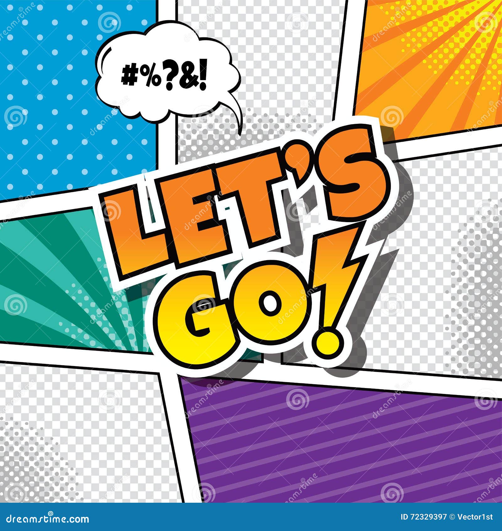 Cartoon Comic Book Template Stock Vector - Illustration of empty, label ...