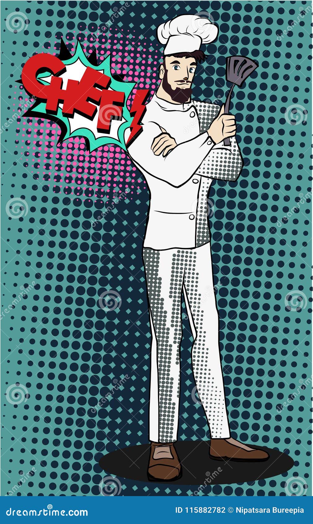 Comic Chef Poses - Set Of Concepts Vector Illustrations | CartoonDealer ...