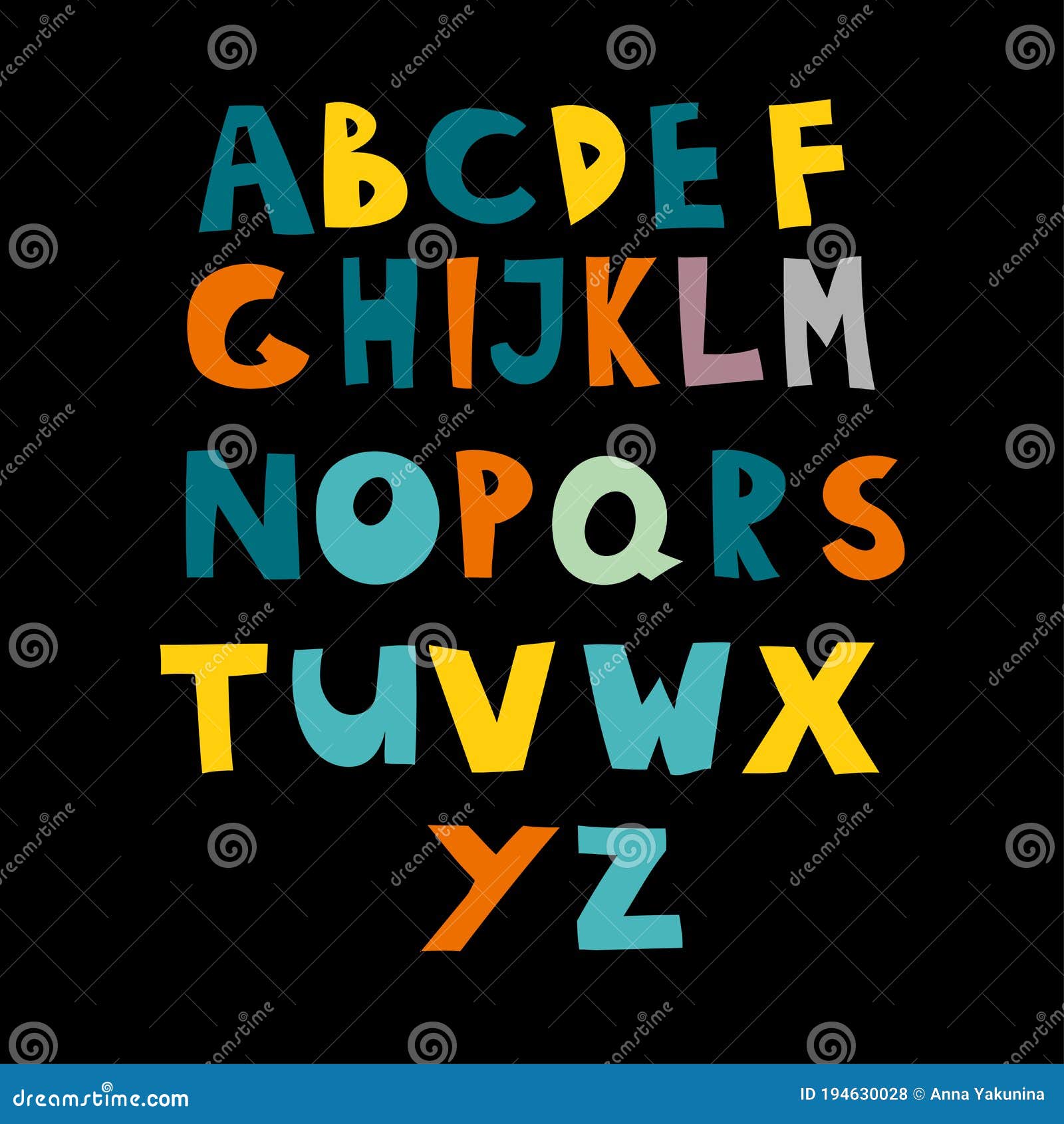 Typographic Characters And Symbols In Calligraphy Brush Vector ...