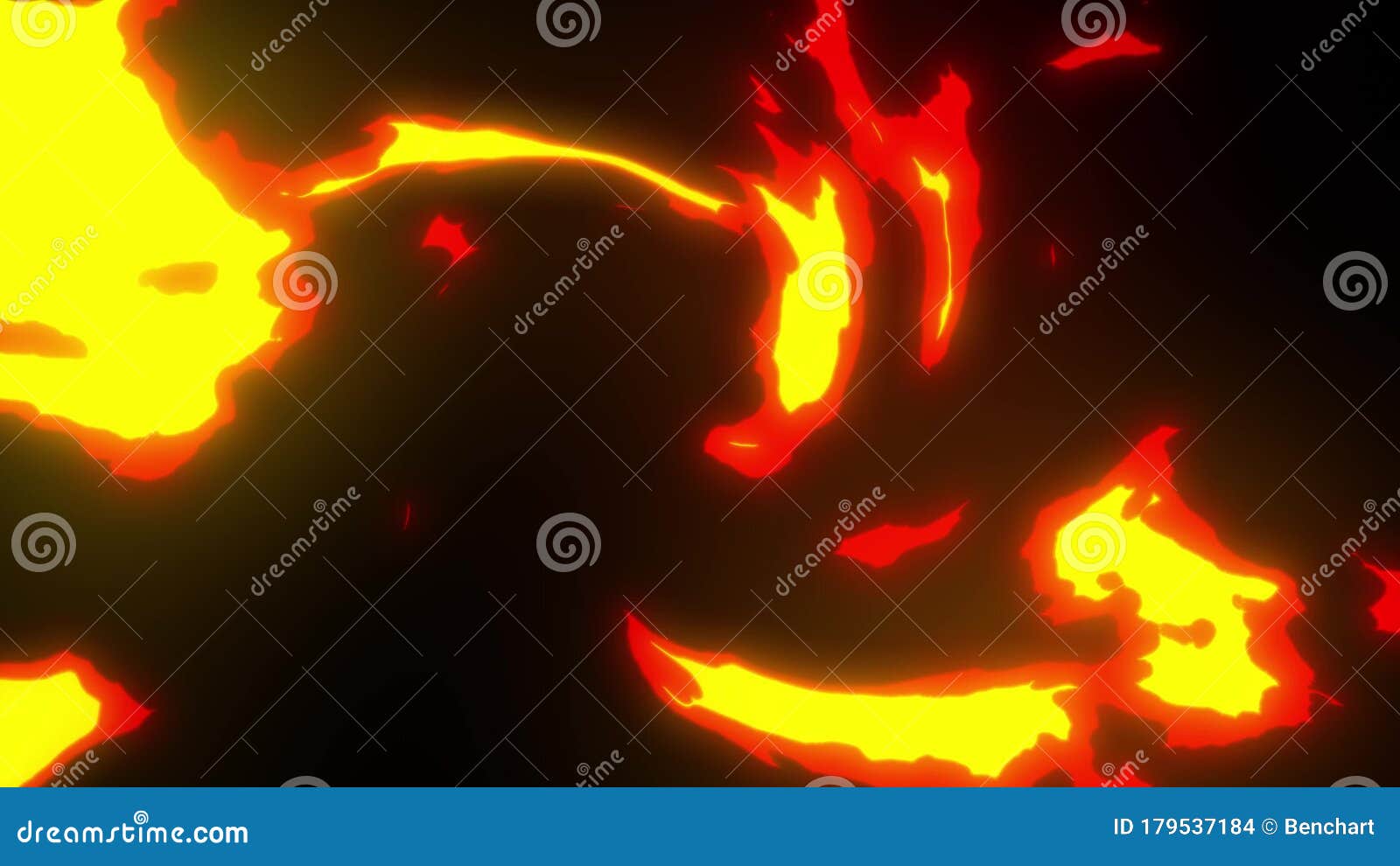 Cartoon Comic Fire Tornado Fx Background Stock Footage - Video of ...