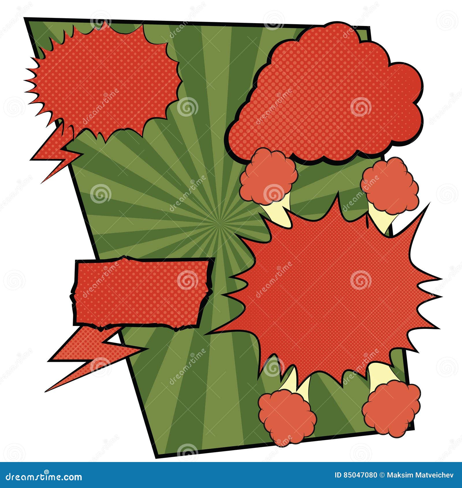Cartoon comic 5 stock vector. Illustration of green, vintage - 85047080