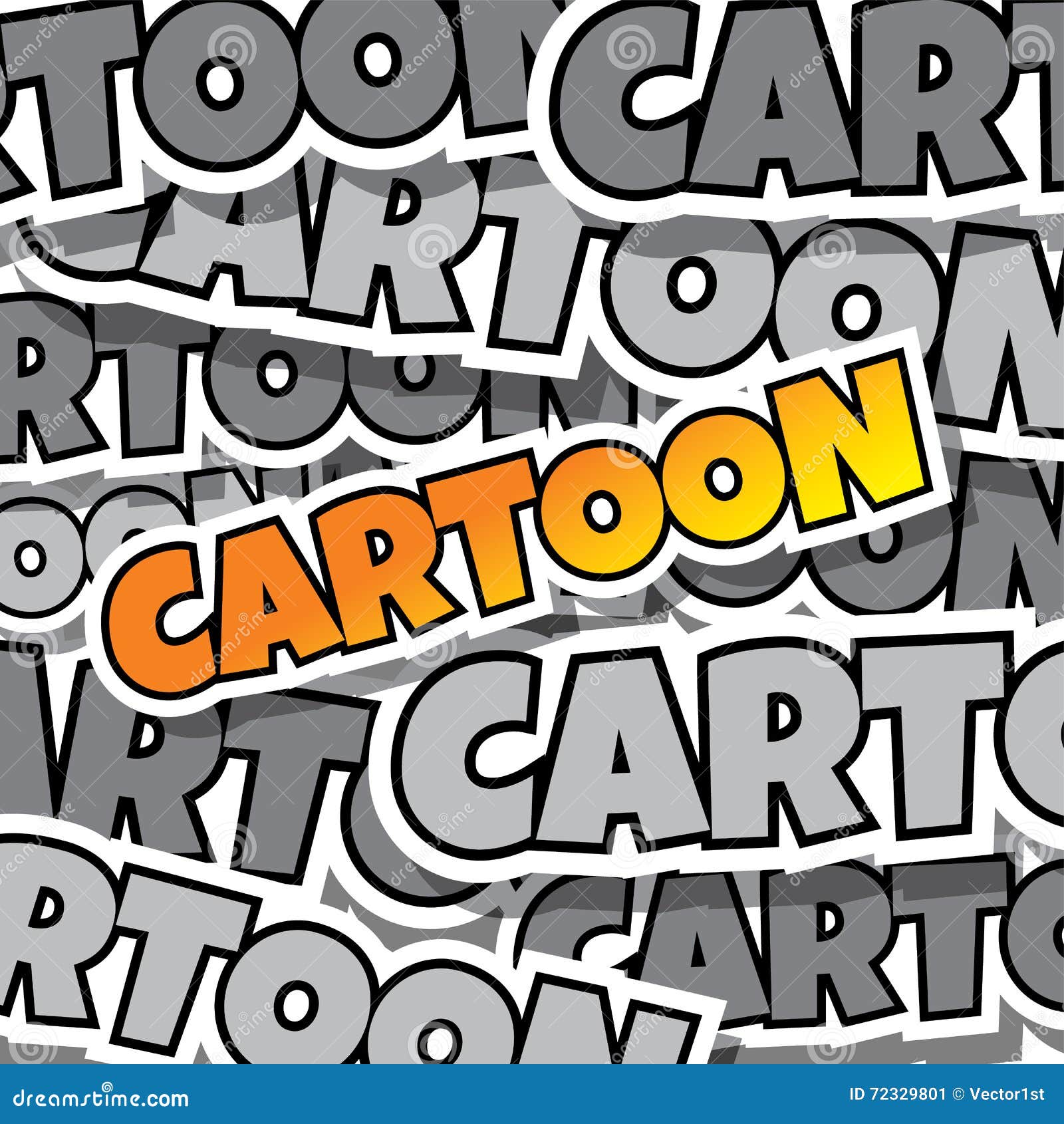 Cartoon comic text stock vector. Illustration of talking - 72329801