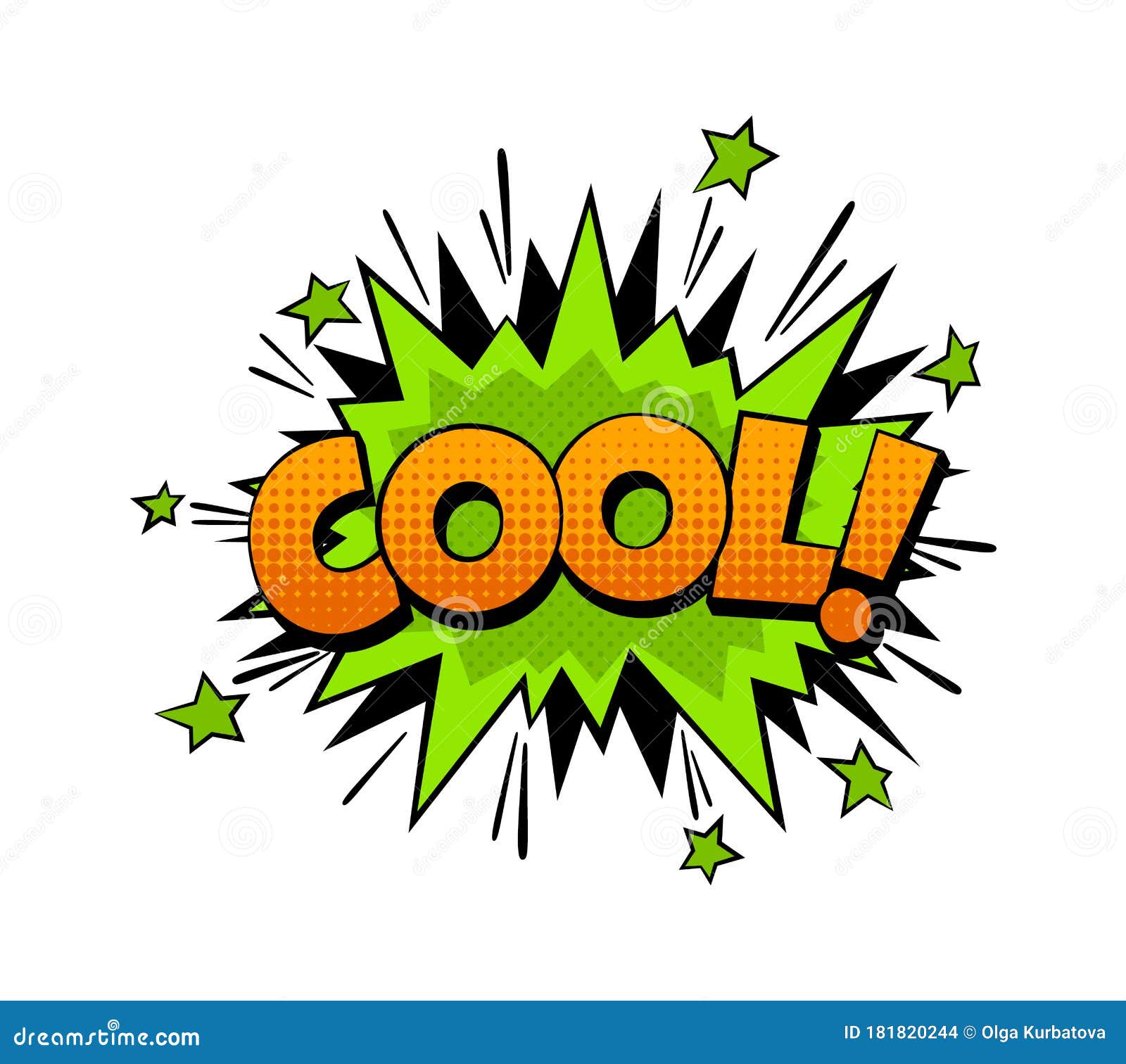 Cartoon Comic Word Cool. Expression Communication Talk Vector Speech ...