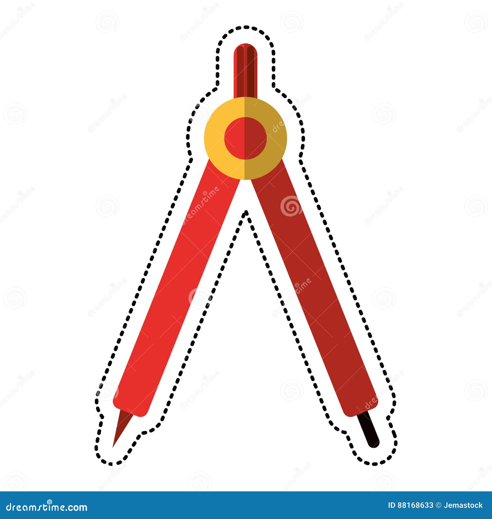 Cartoon Compass Geometry School Image Stock Illustration - Illustration of geometry, mathematics ...