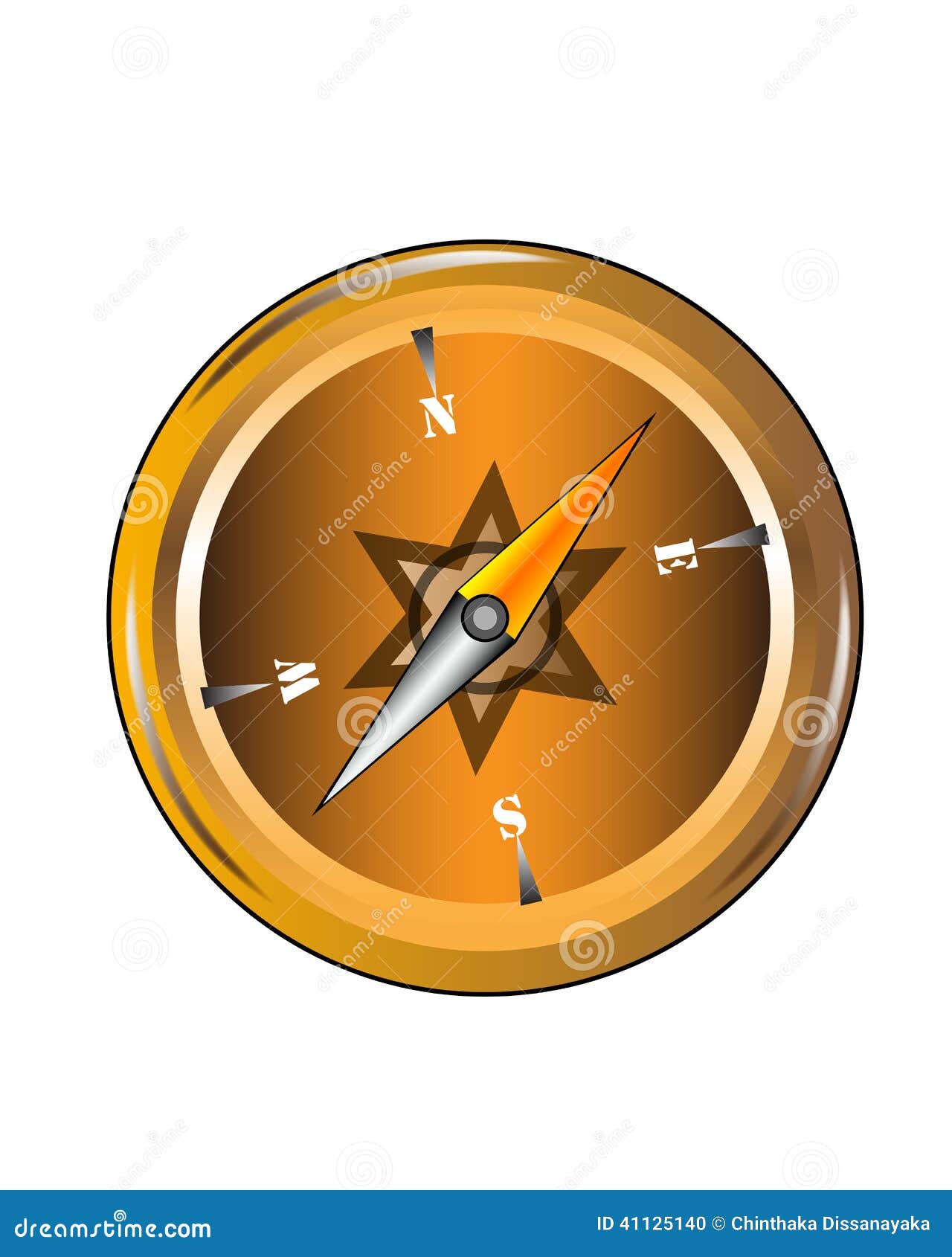 Cartoon compass stock illustration. Illustration of circle - 41125140