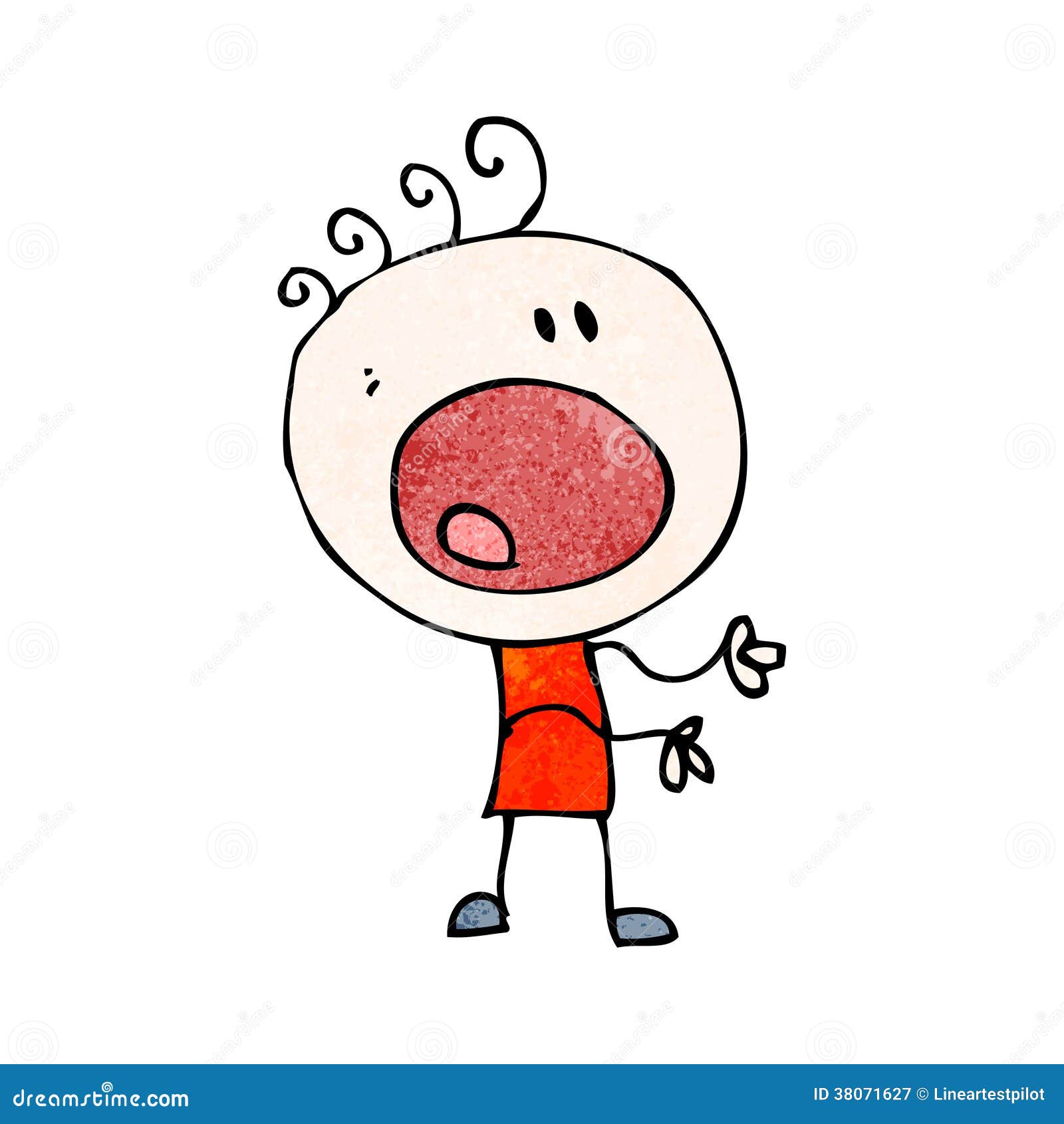 Cartoon complaining boy stock vector. Illustration of quirky - 38071627
