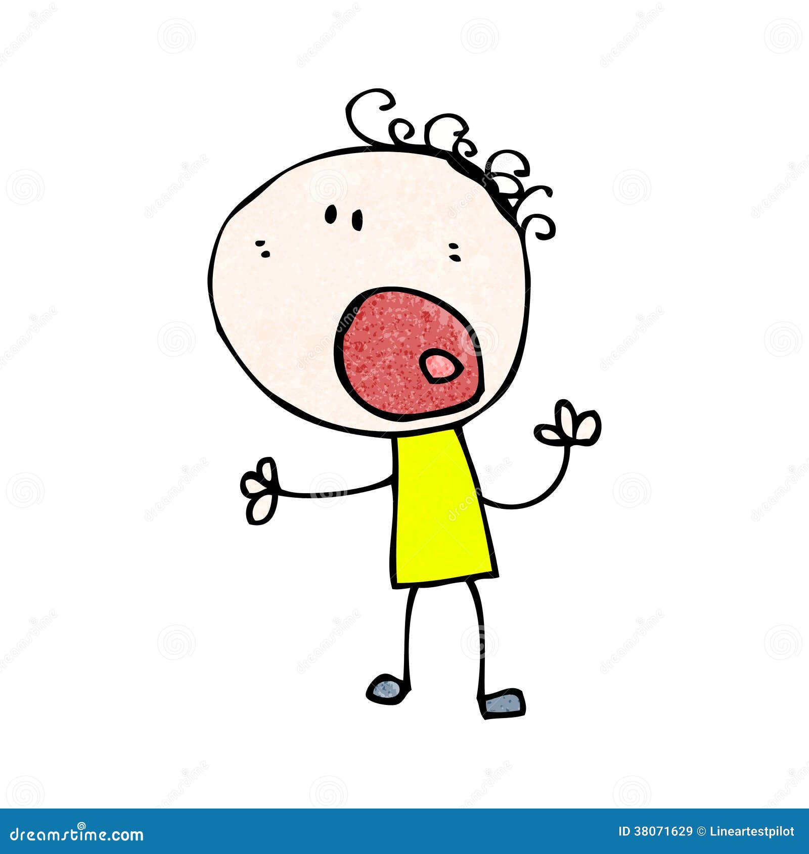 Cartoon complaining boy stock vector. Illustration of grunge - 38071629