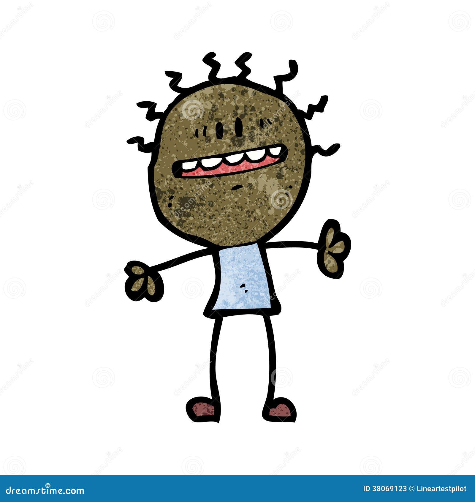 Cartoon Complaining Doodle Man Stock Vector - Illustration of drawing ...