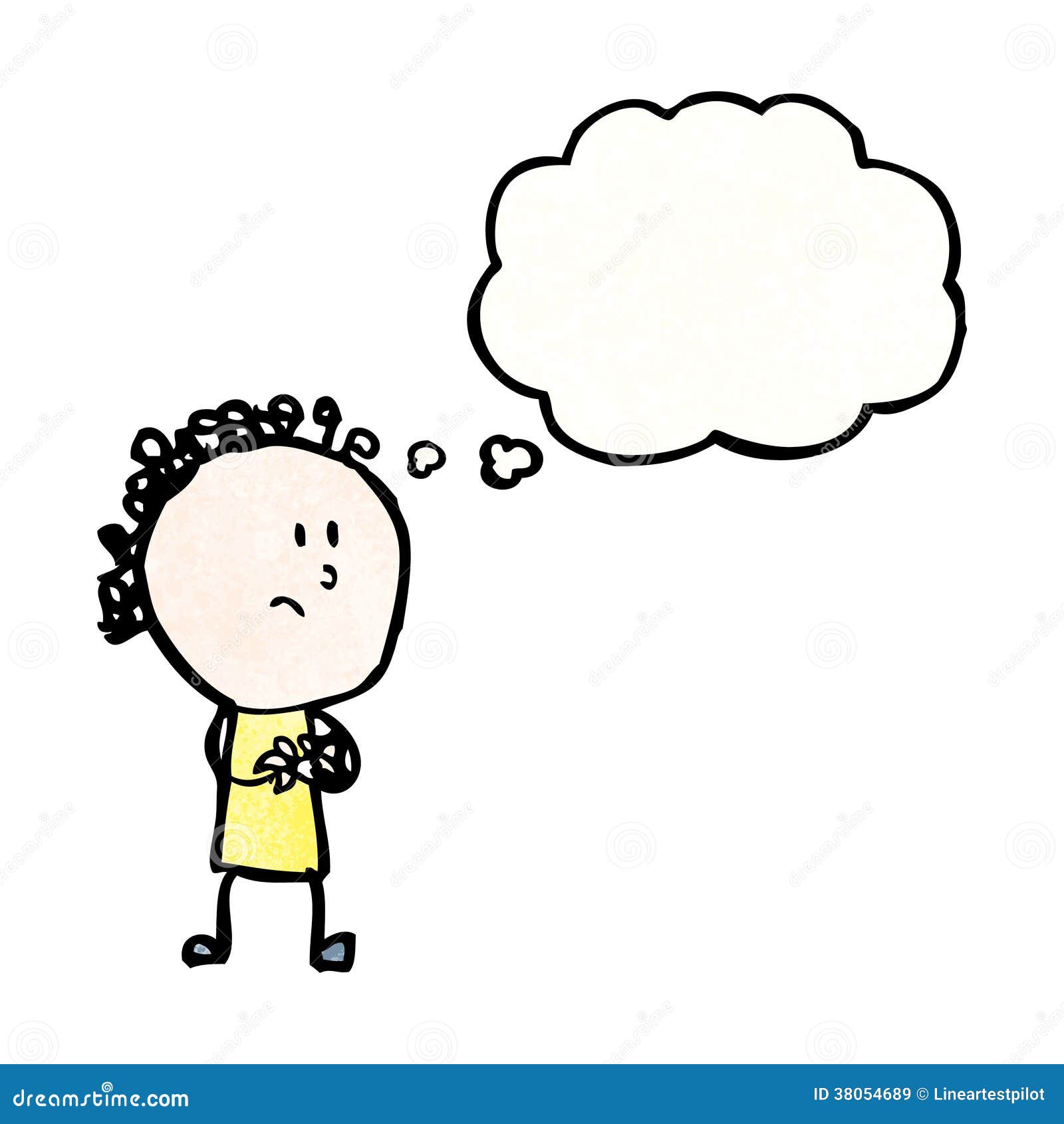 Cartoon Complaining Doodle Woman Stock Vector - Illustration of drawn ...