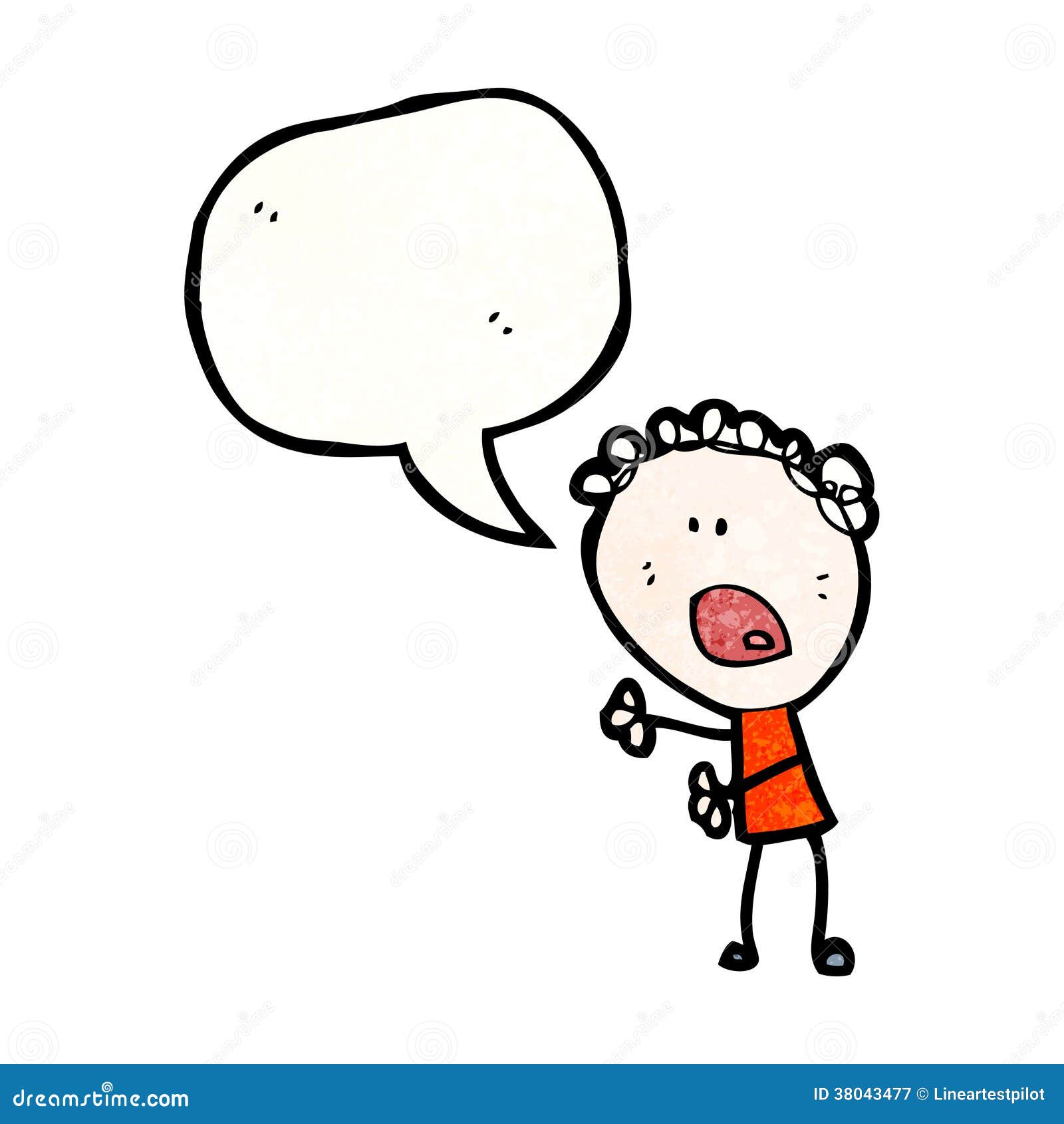 Cartoon complaining woman stock vector. Illustration of drawn - 38043477